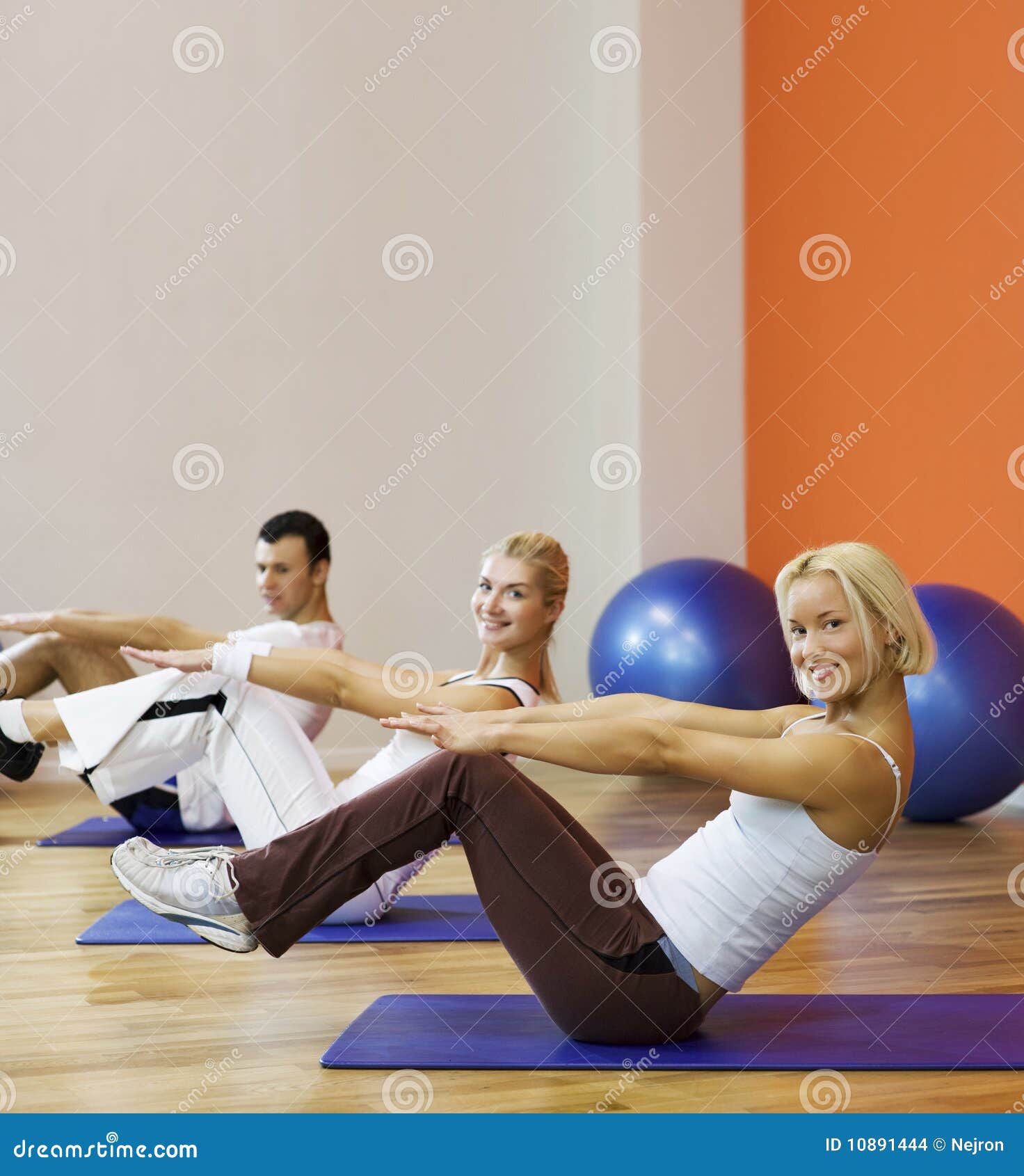 People Doing Fitness Exercise Stock Photo - Image of active, exertion ...