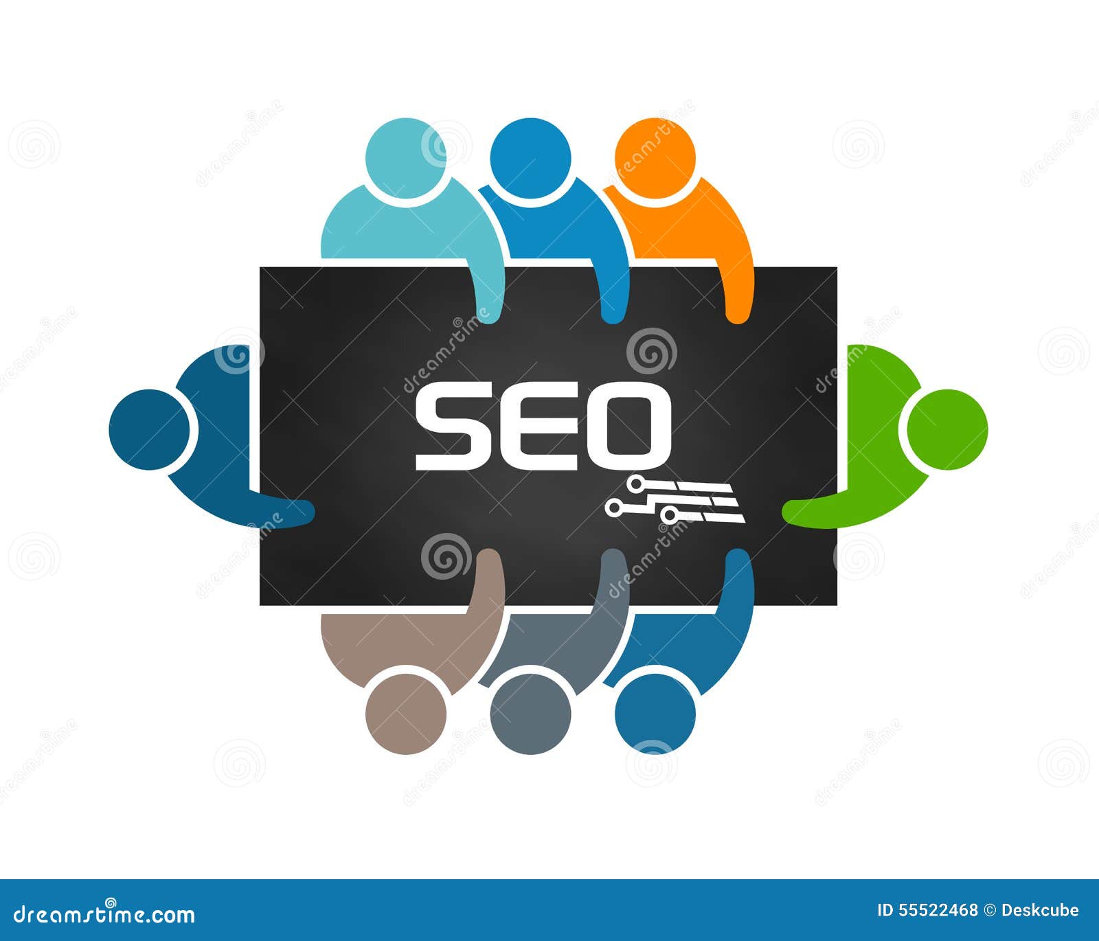People Logo SEO Analysis stock vector. Illustration of analysis - 55522468