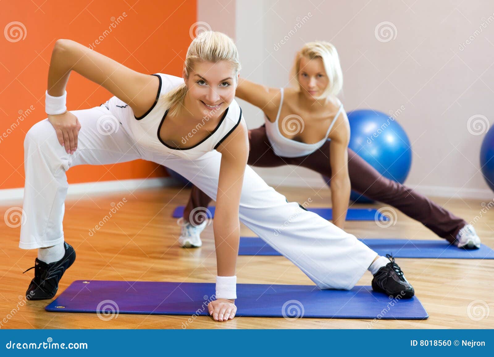 People Doing Stretching Exercise Stock Photo - Image of club, people ...