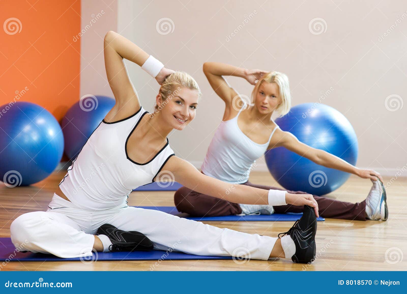 People Doing Stretching Exercise Stock Photo - Image of caucasian ...