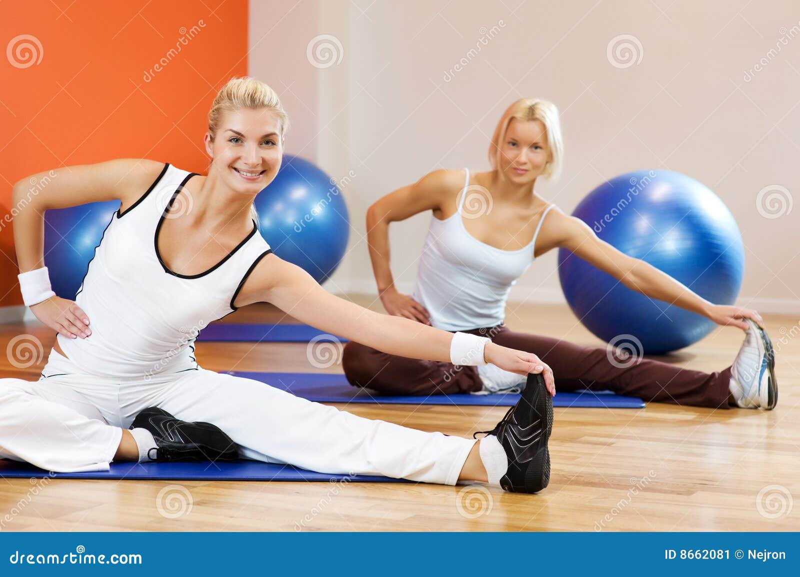 People Doing Stretching Exercise Stock Image - Image of diet, endurance ...
