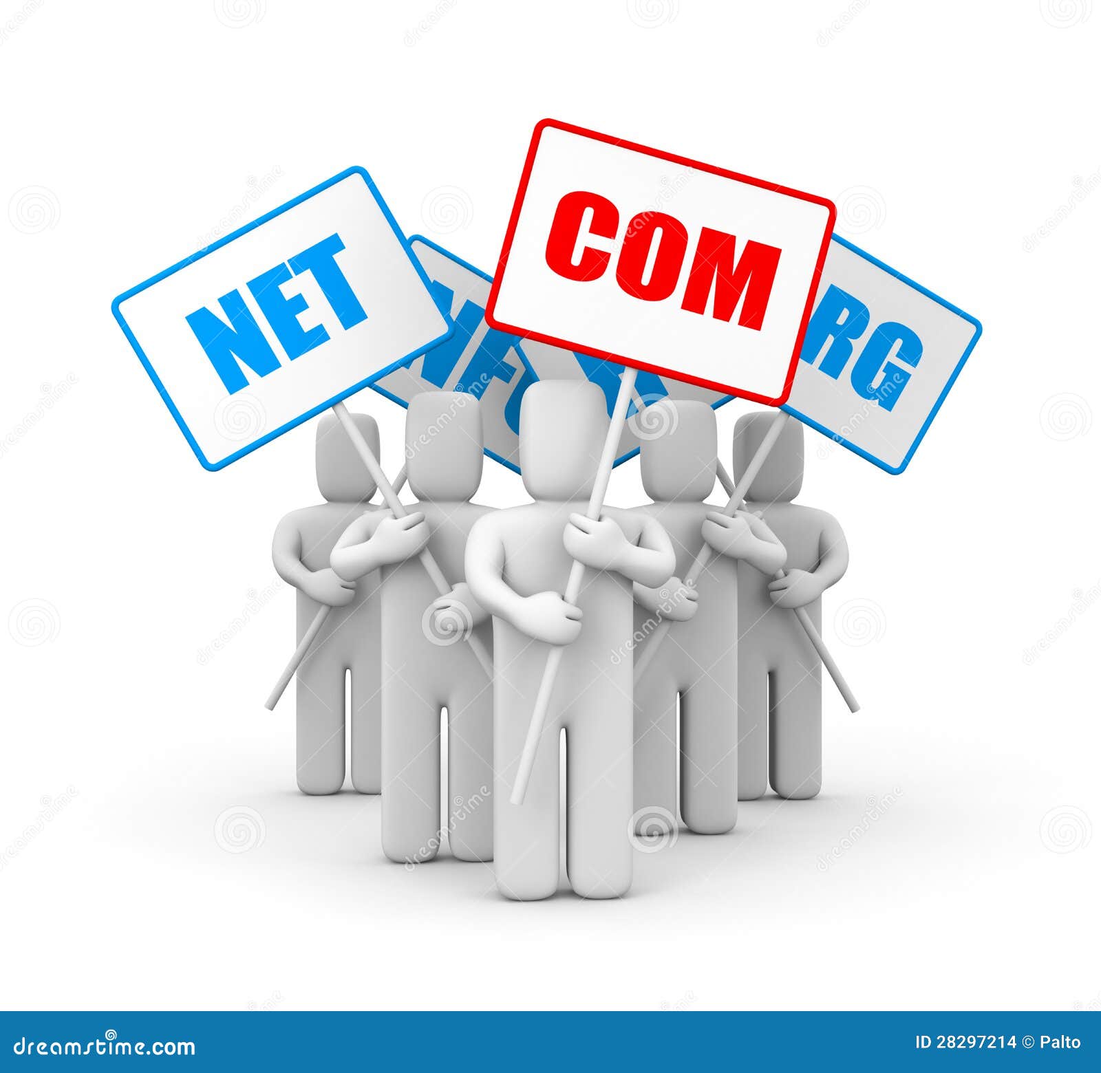 People and domain names stock illustration. Illustration of domain ...