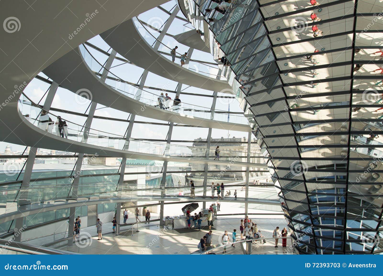 The Modern Dome Reichstag Berlin Germany Editorial Stock Photo - Image ...