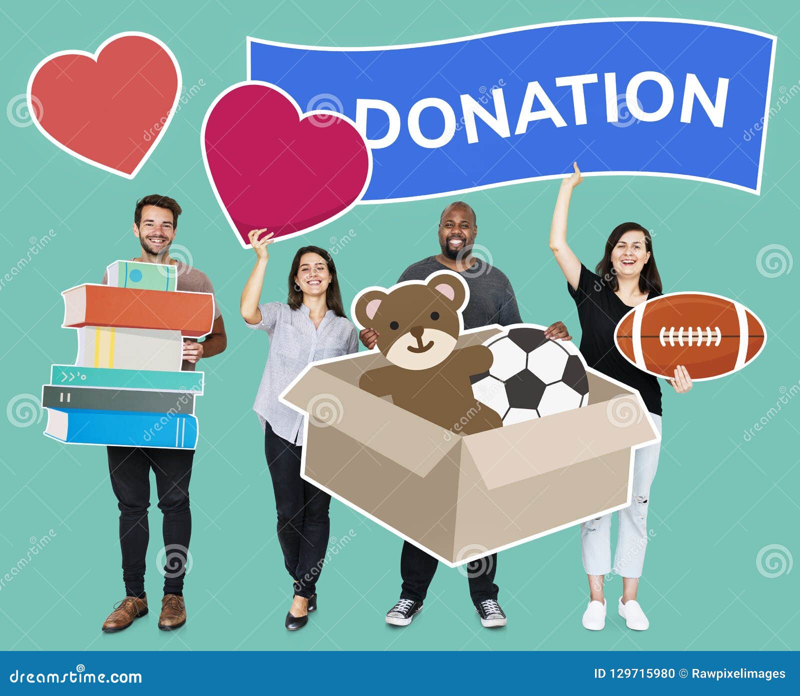 People Donating Stuff To a Charity Stock Photo - Image of african, bear ...