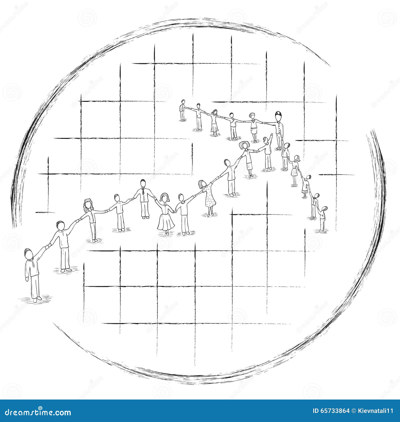 People draw stock vector. Illustration of freehand, black - 65733864