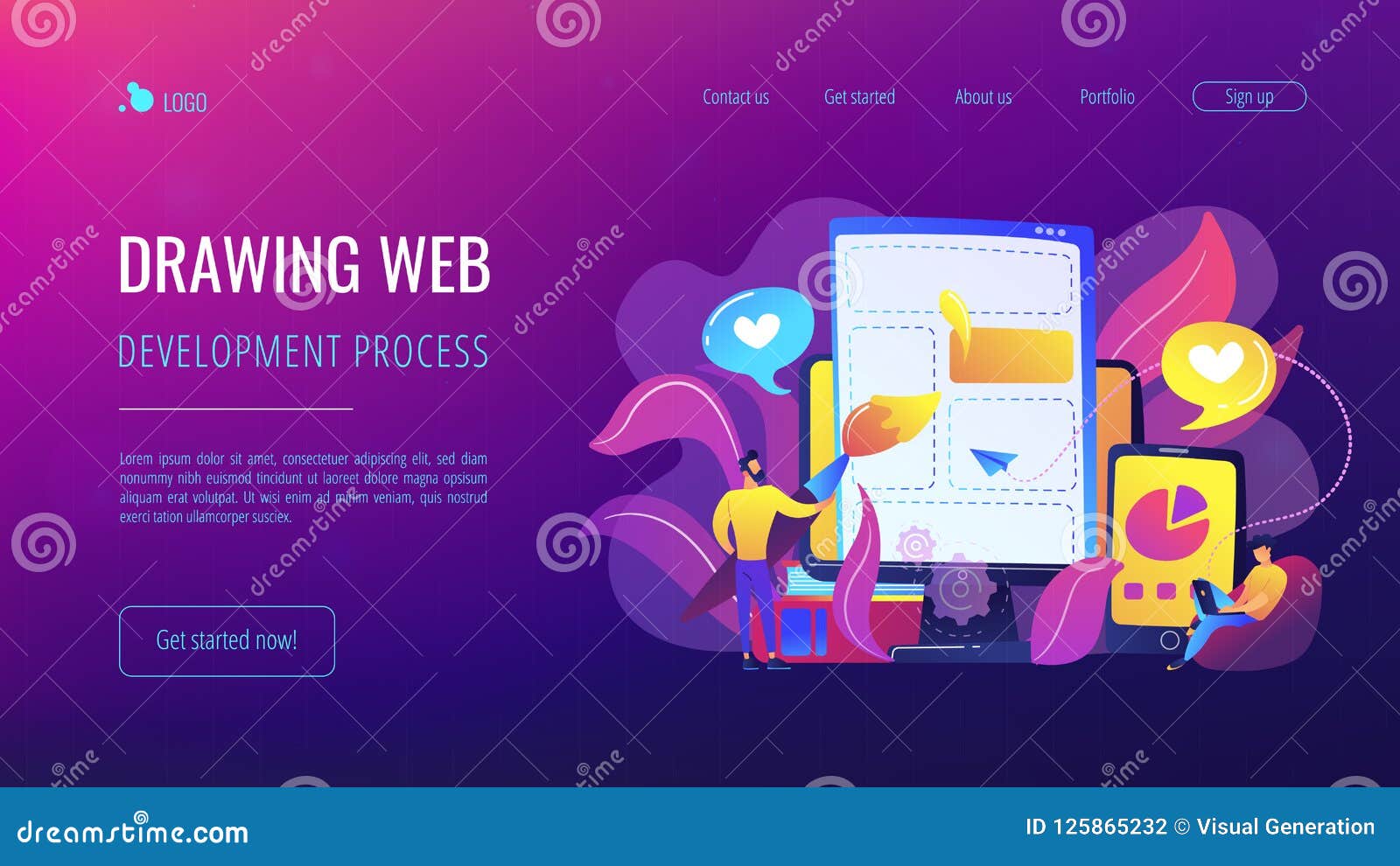 Front End Development it Concept Vector Illustration Stock Vector ...