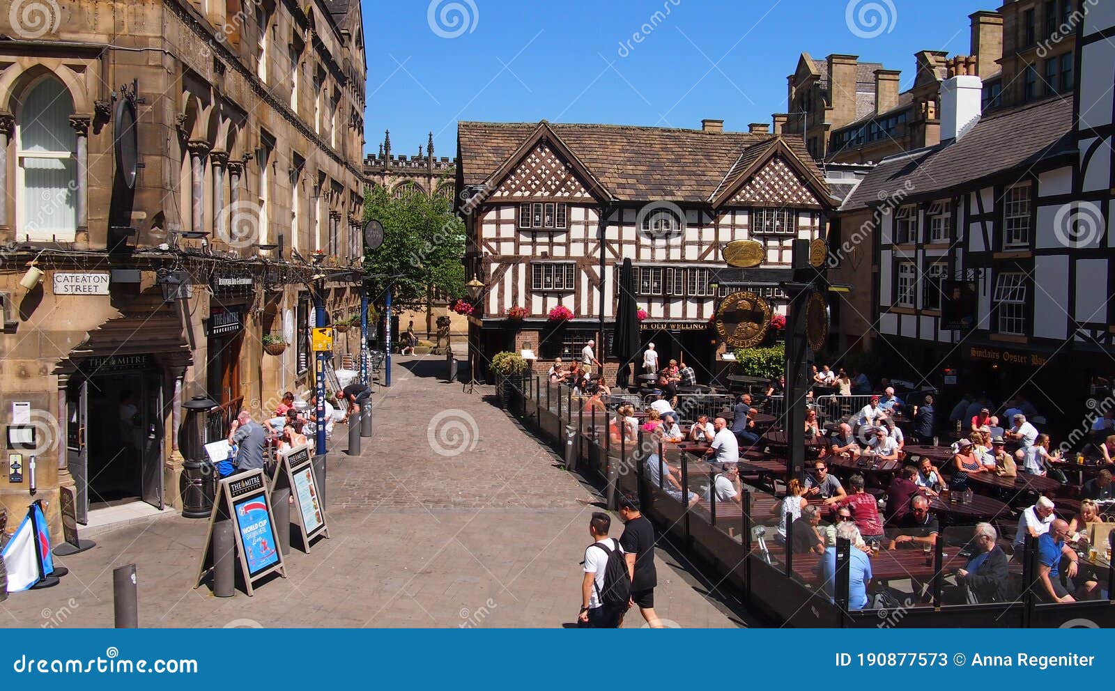The Medieval Quarter in the Centre of Manchester, England Editorial ...