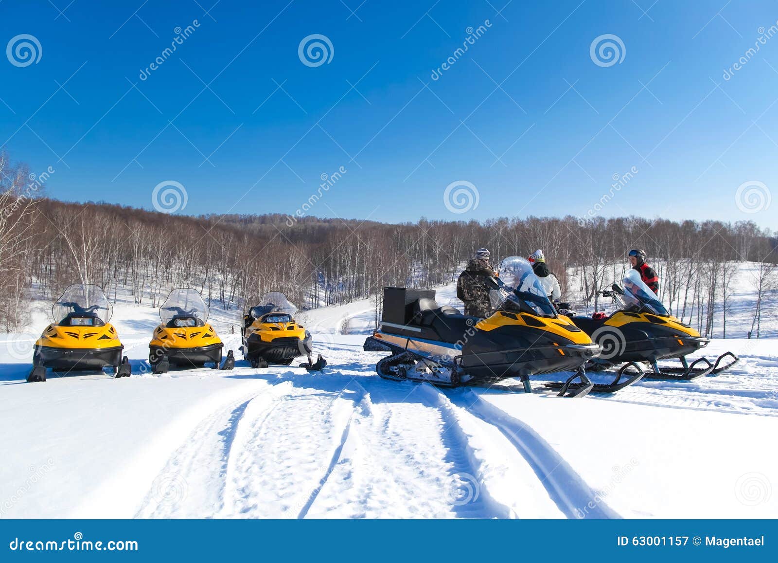 People Driving Snowmobile in Winter Mountain Editorial Photography ...