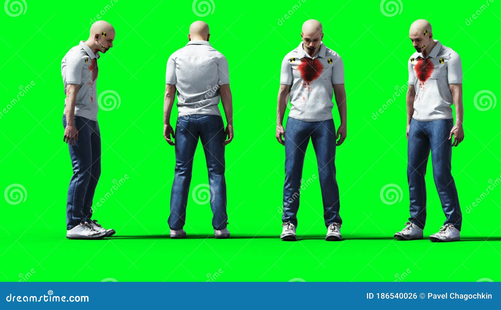 People Dummy Animation. Test Drive. Realistic 4k Animation. Stock ...