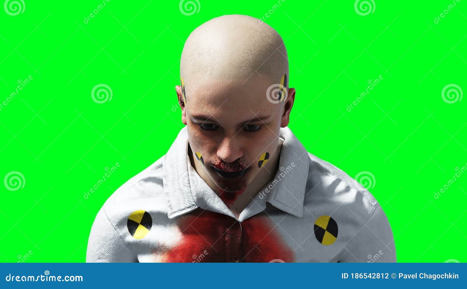 People Dummy Animation. Test Drive. Realistic 4k Animation. Stock ...