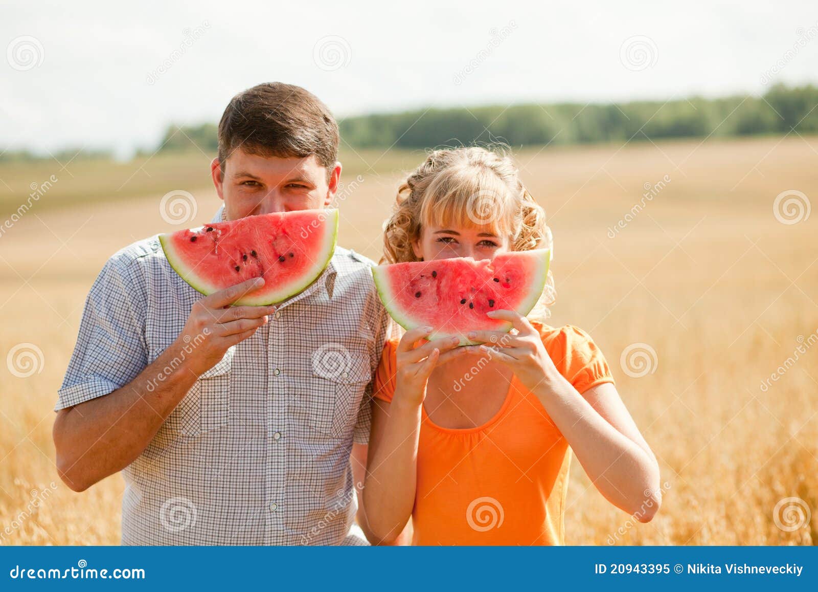 People eat watermelon stock image. Image of people, food - 20943395
