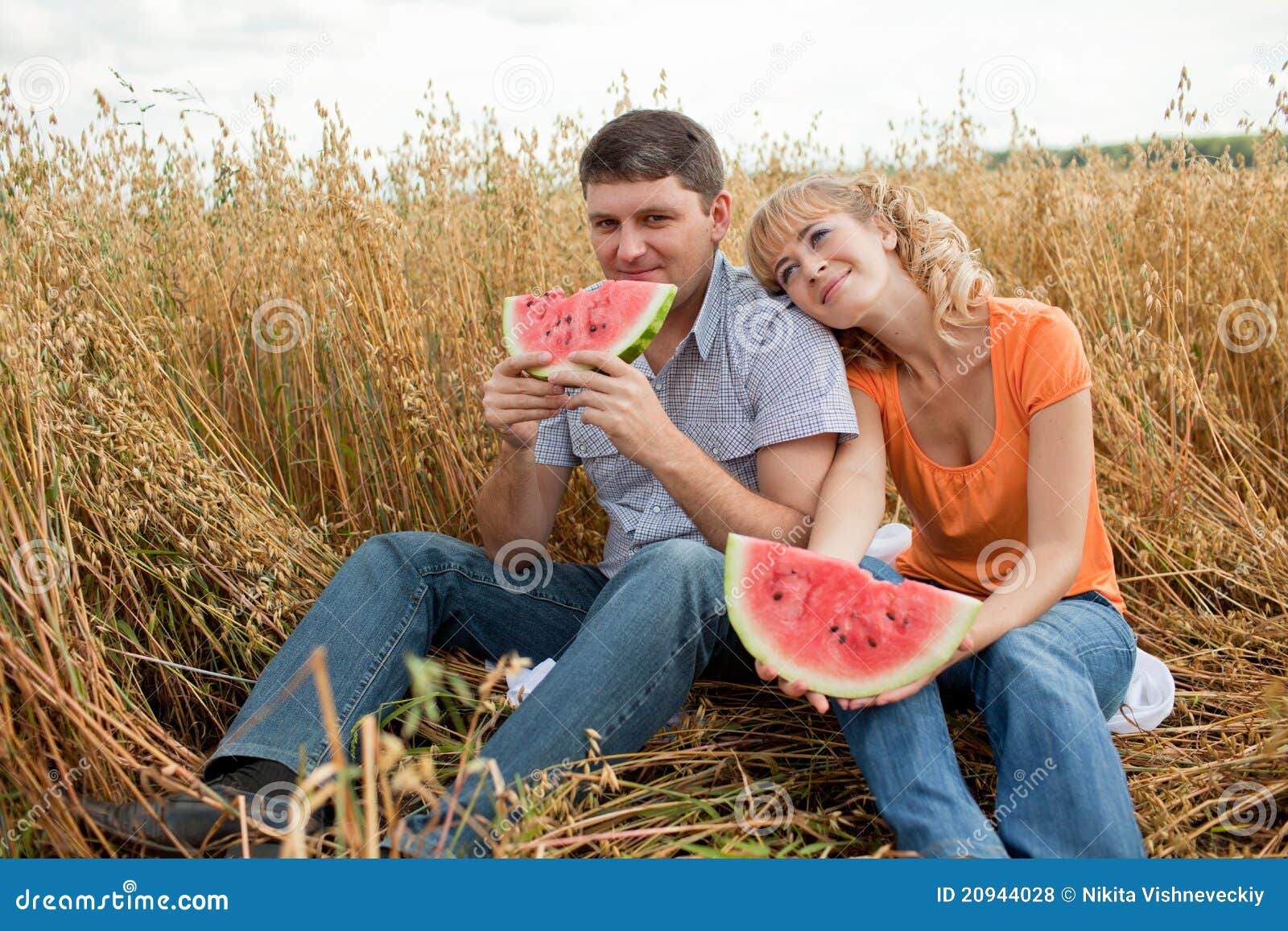 People eat watermelon stock photo. Image of summer, diet - 20944028