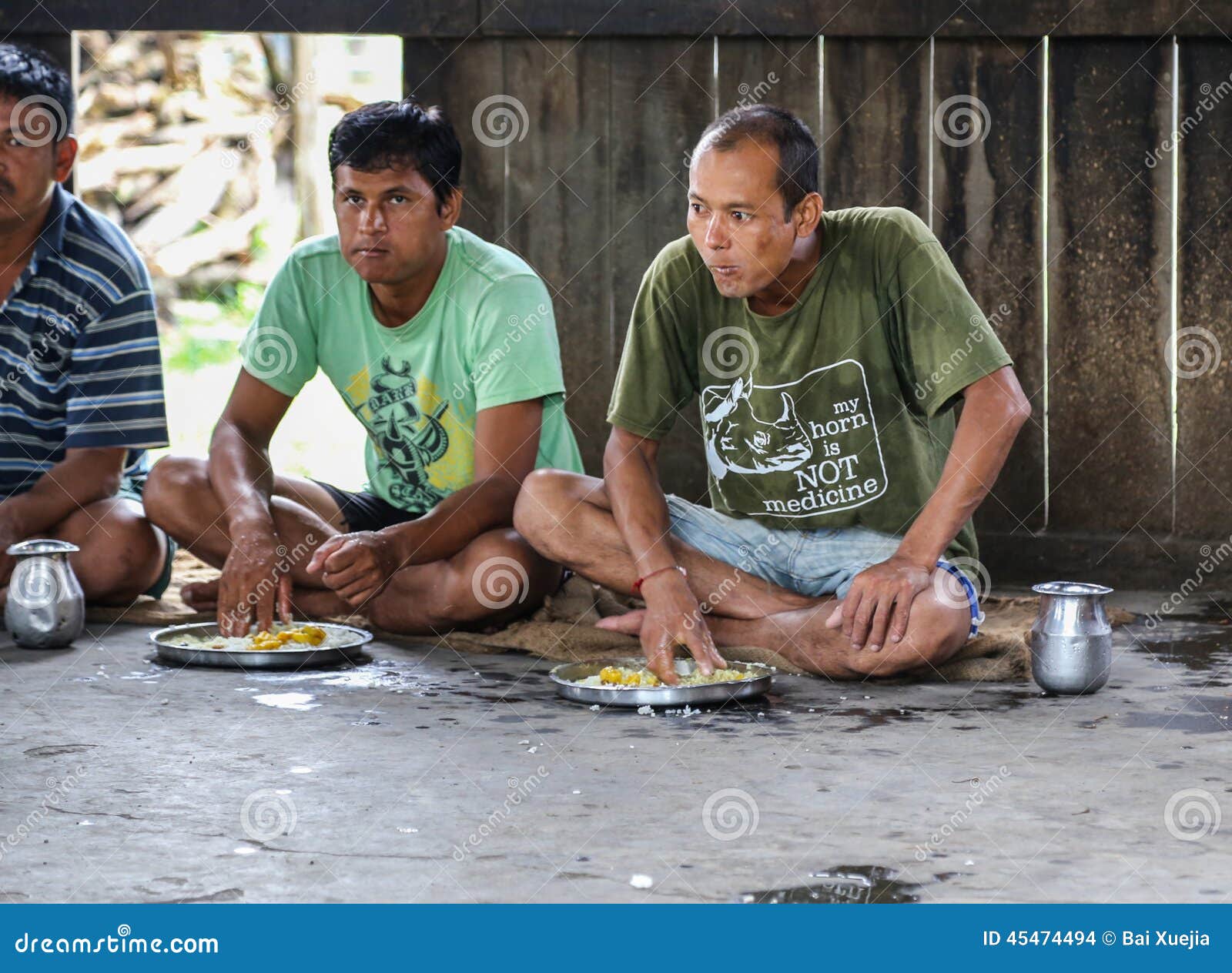 People Eating with Hands in Chitwan,Nepal Editorial Stock Image - Image ...