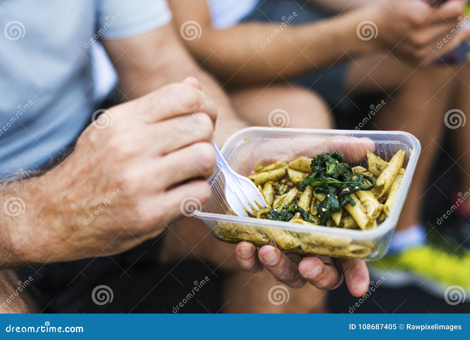 People Eating Healthy Food Meal Stock Image - Image of food, nutrition ...