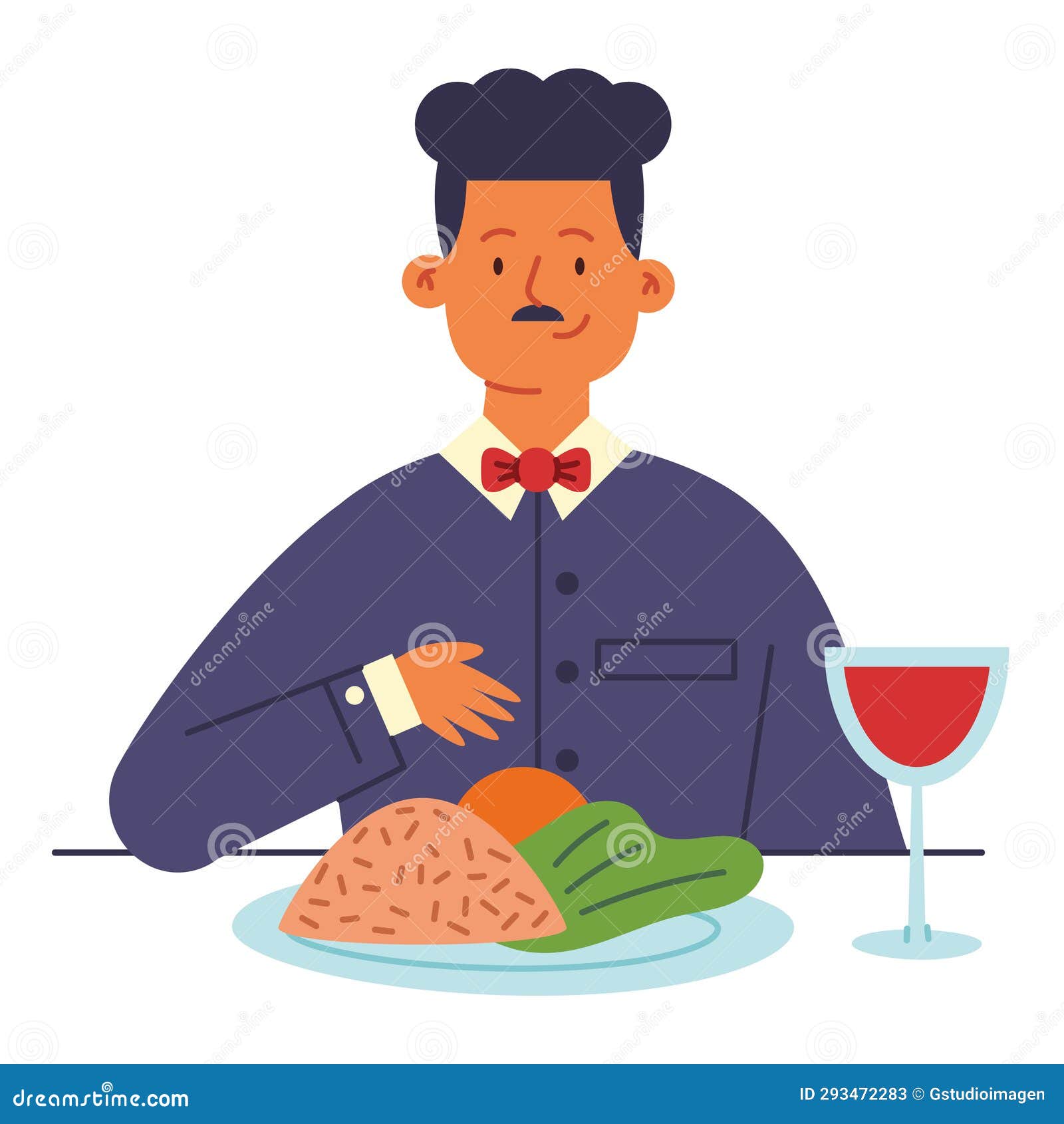 People eating illustration stock vector. Illustration of relief - 293472283