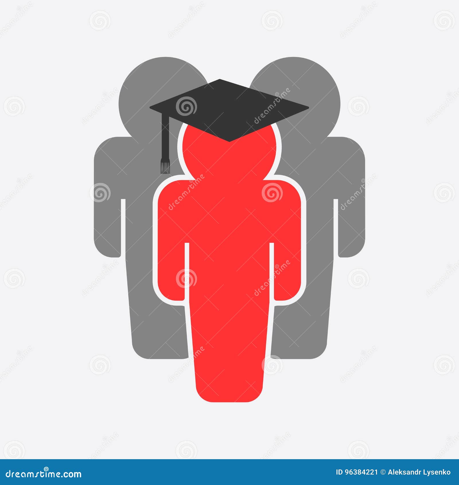 People and Education. Flat Icon Vector Stock Vector - Illustration of ...