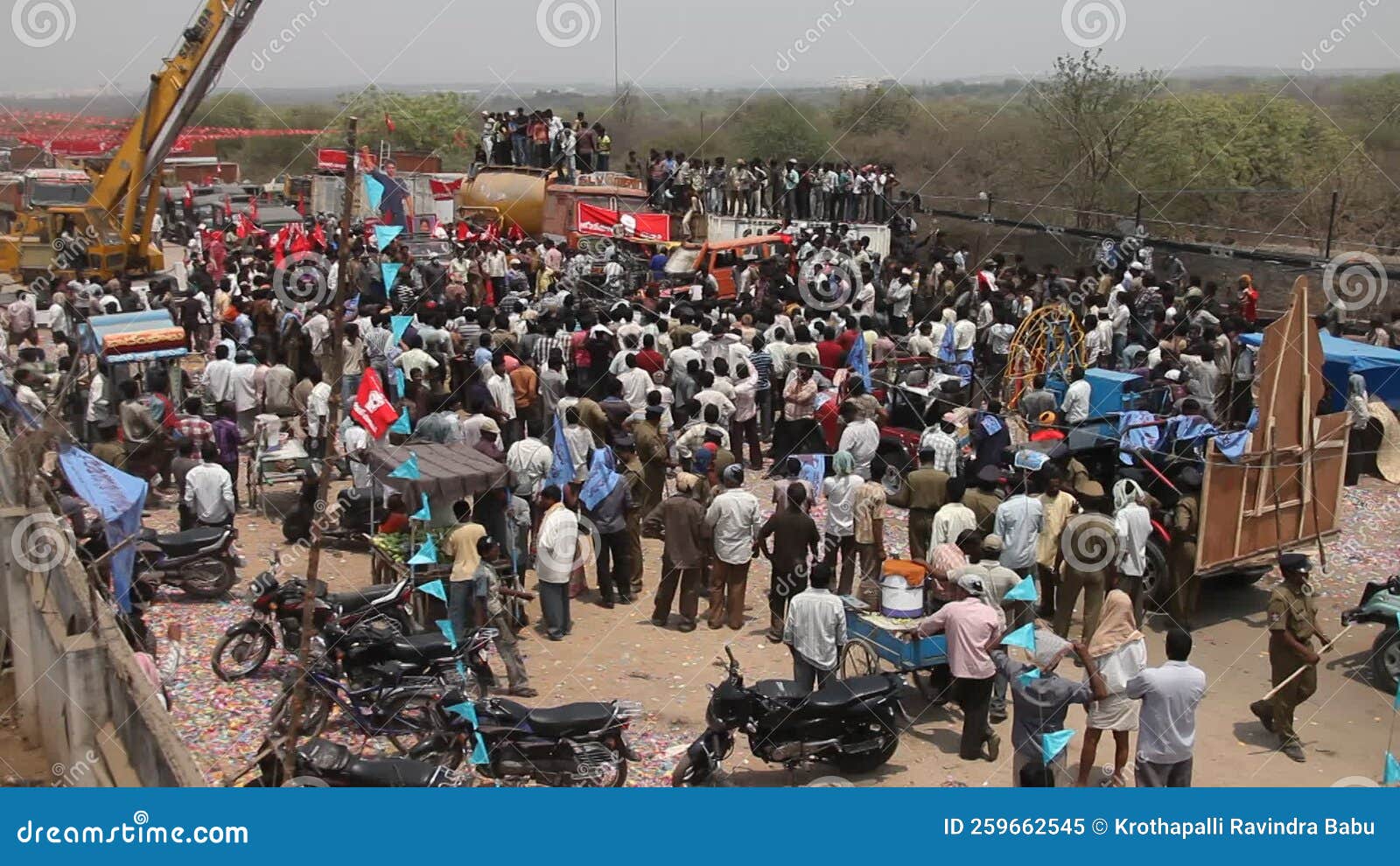 People Election Rally in India Stock Video - Video of movement ...