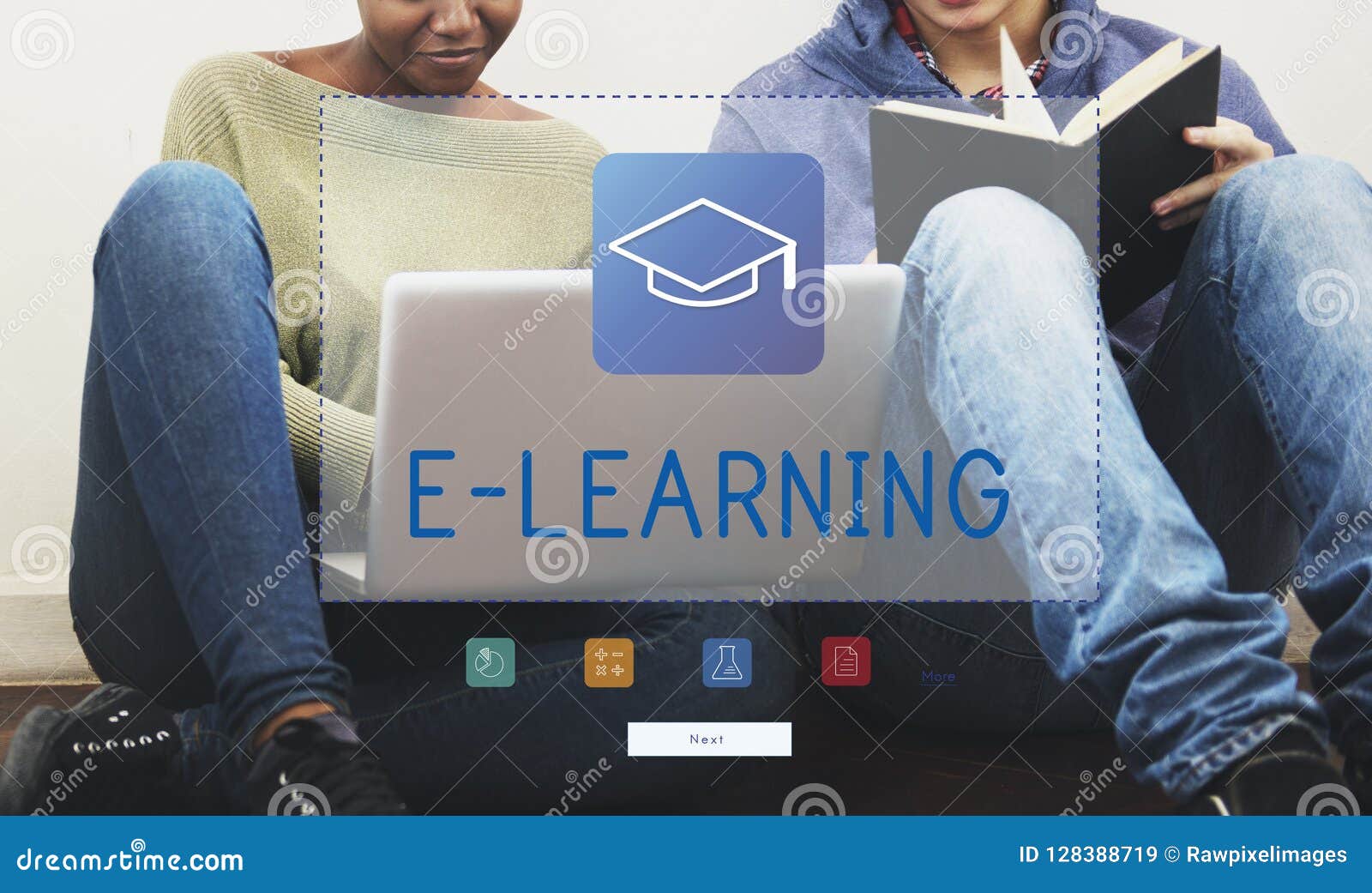 People Electronic Learning Education Knowledge Stock Image - Image of ...