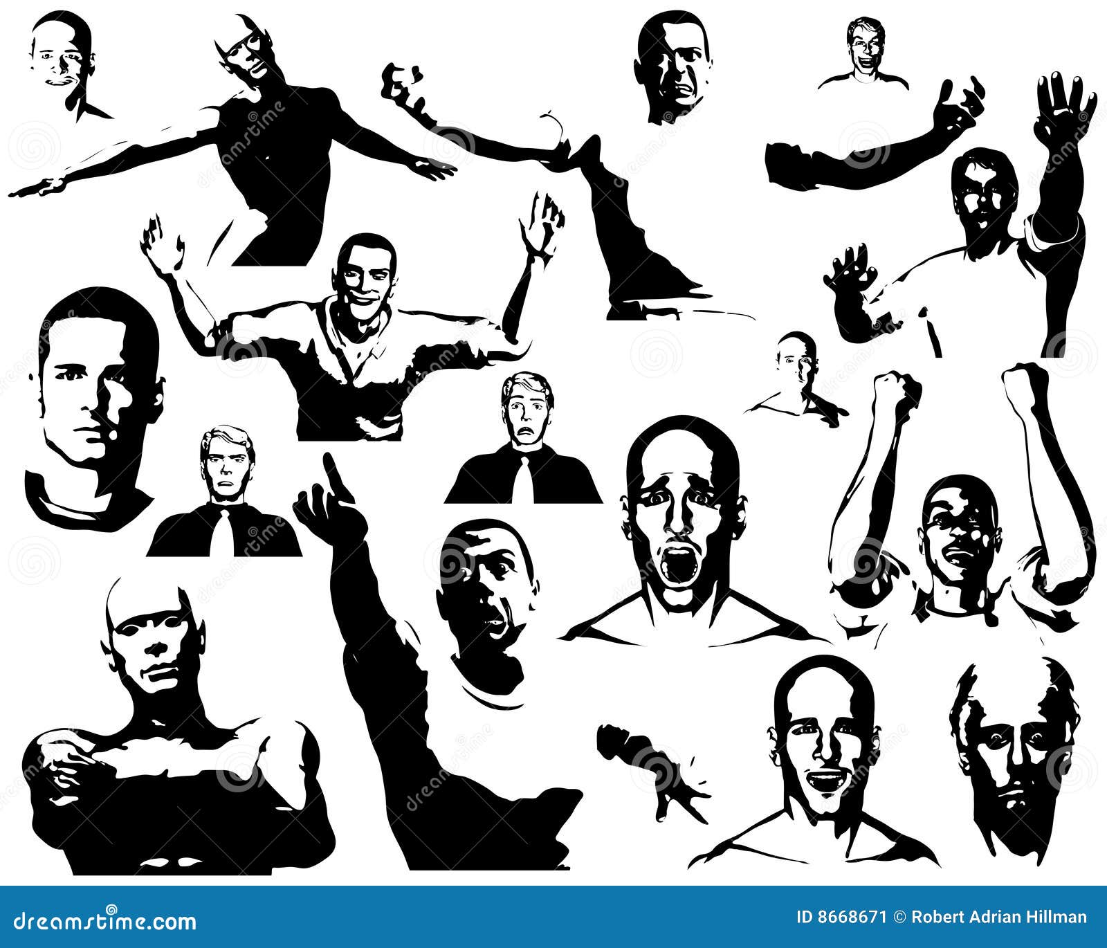 People elements stock vector. Illustration of element - 8668671