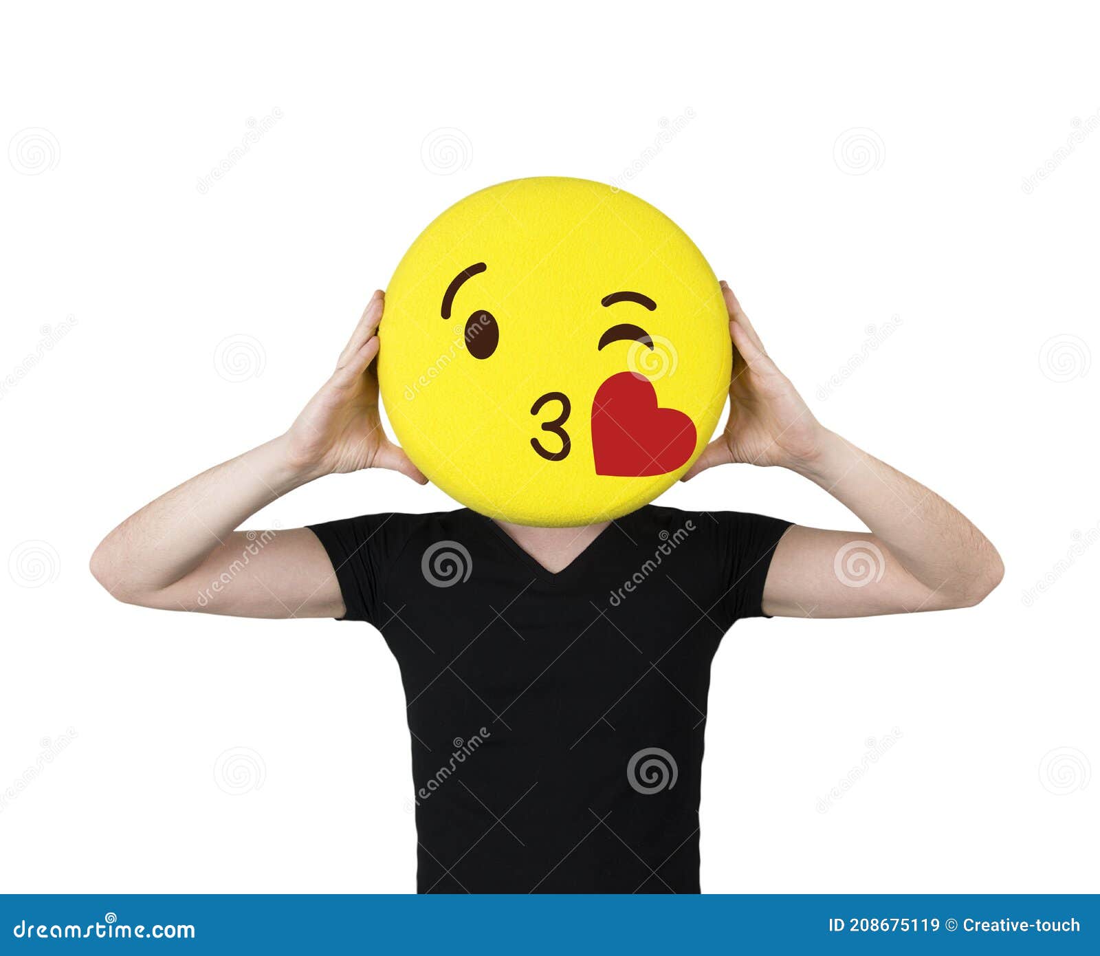 People with Emoticon stock image. Image of lover, kiss - 208675119