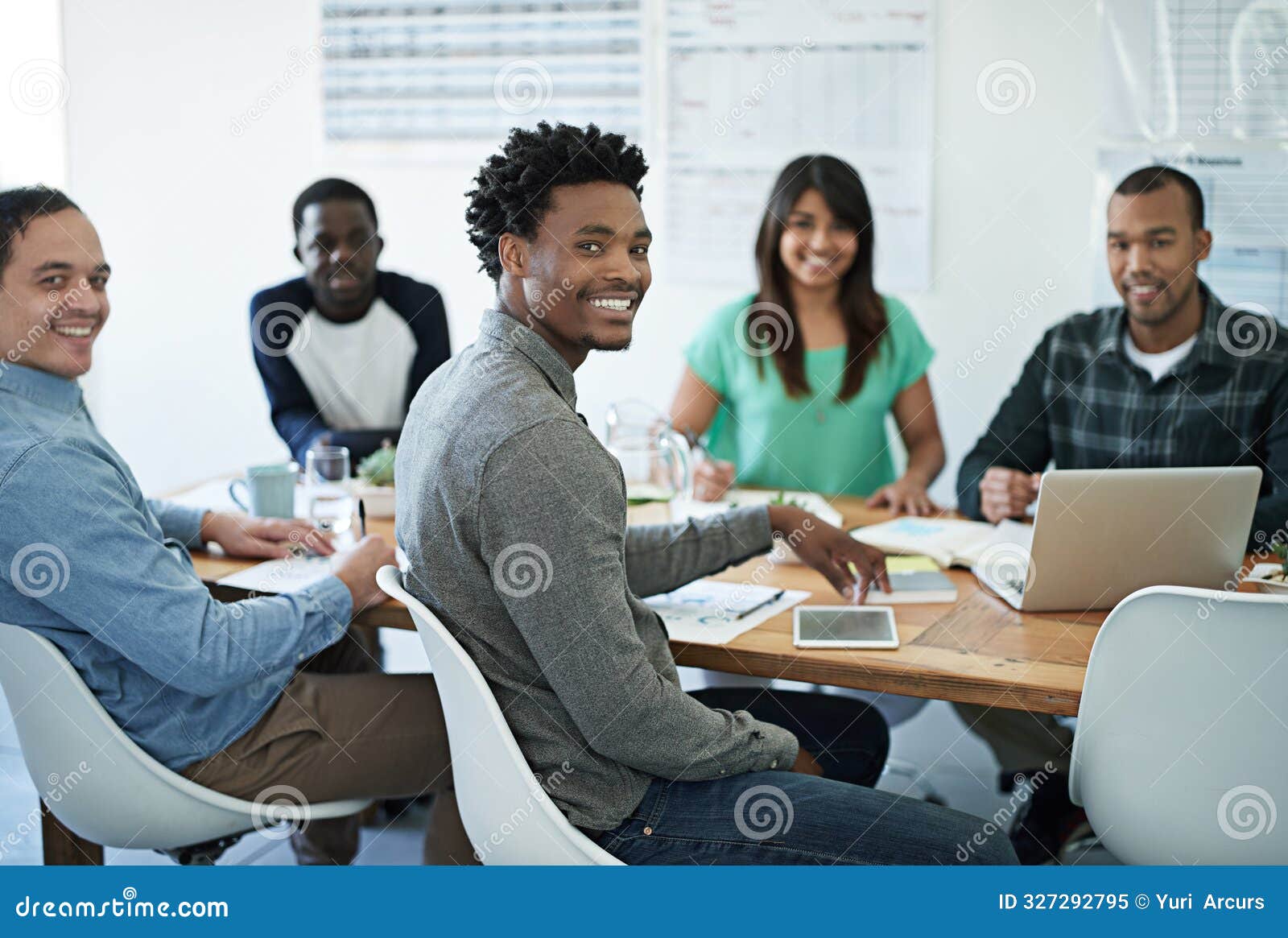 People, Employees and Happy in Boardroom for Workshop or Training on ...
