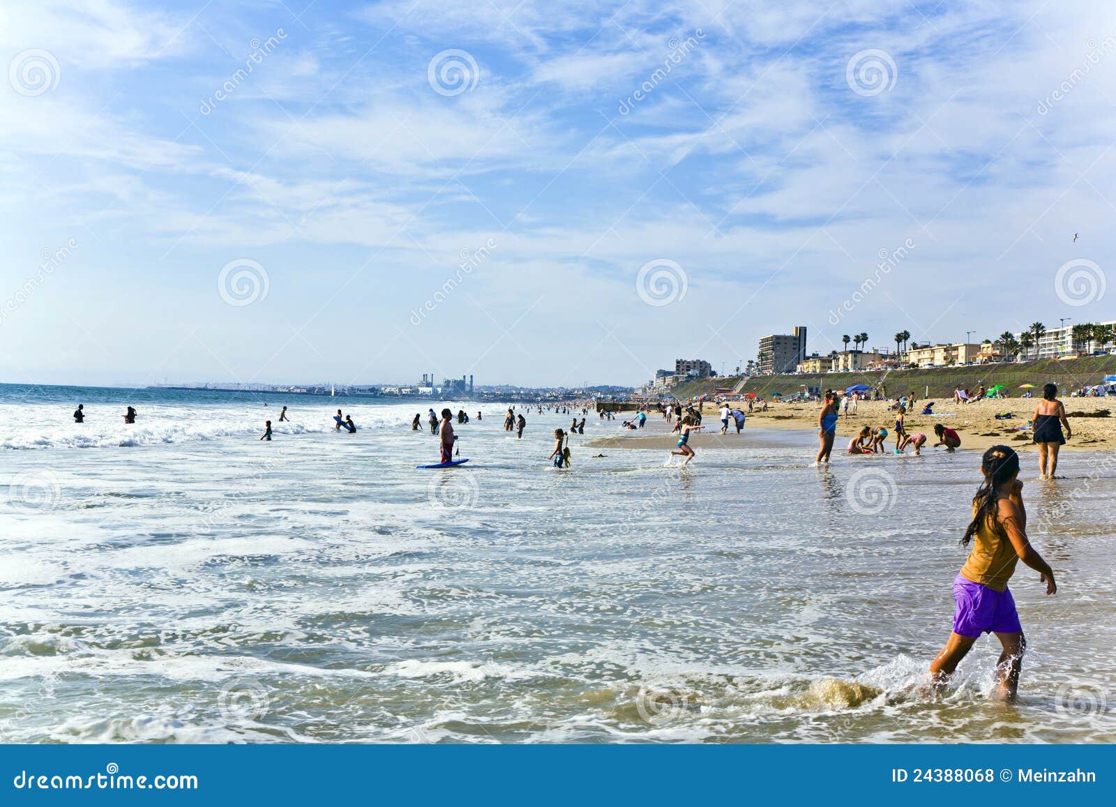 People enjoy the beach editorial stock photo. Image of recreation ...
