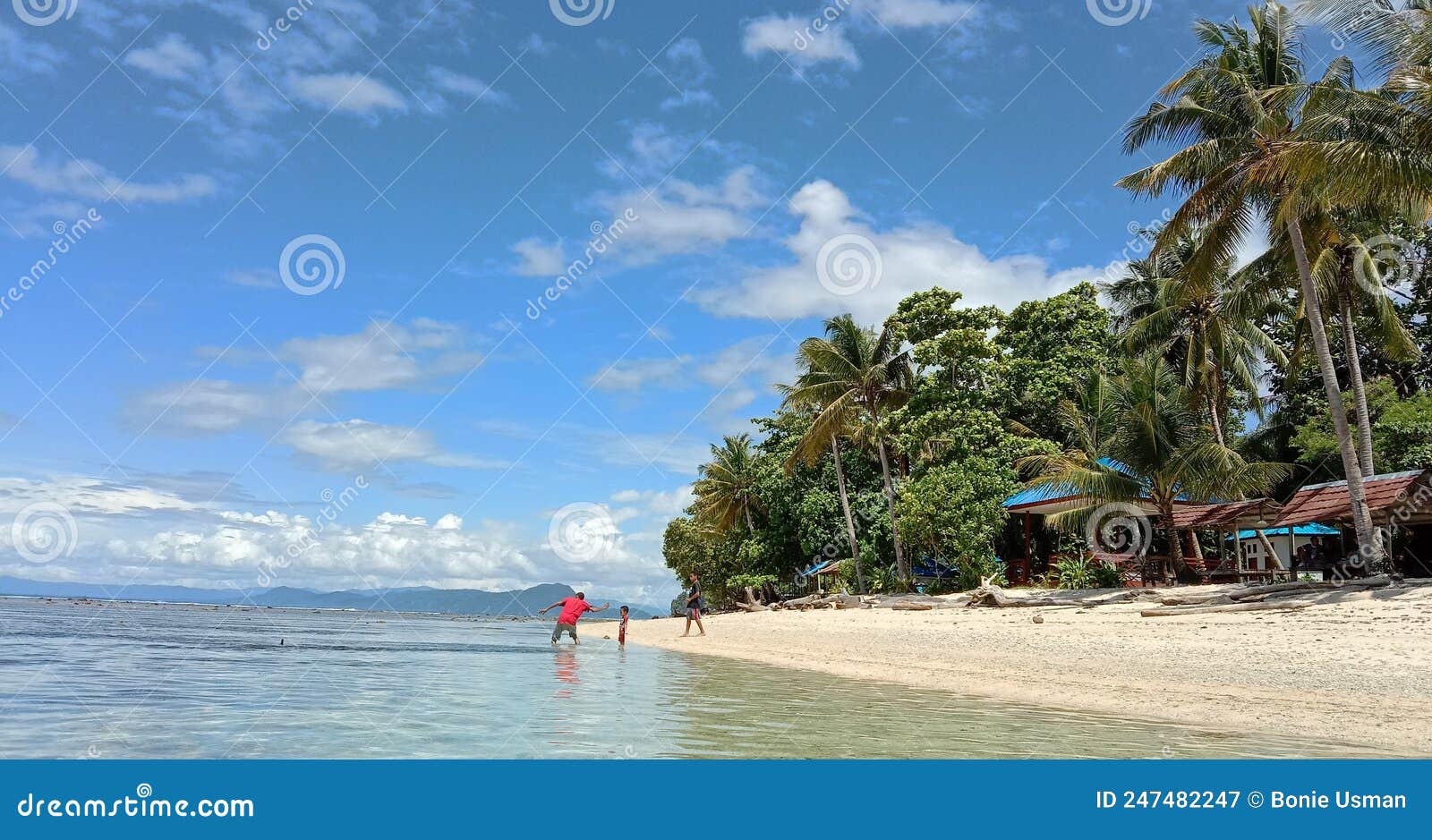 The Beauty of Base-G Beach in Jayapura, Papua Editorial Photography ...