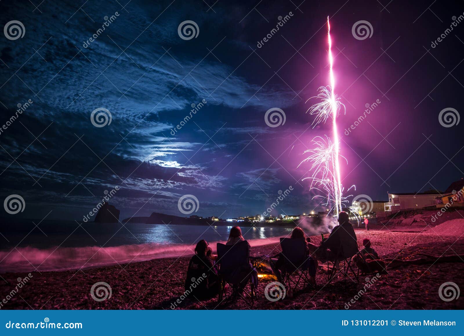 Fireworks on Waterfront, Quebec, Canada Editorial Photo - Image of ...