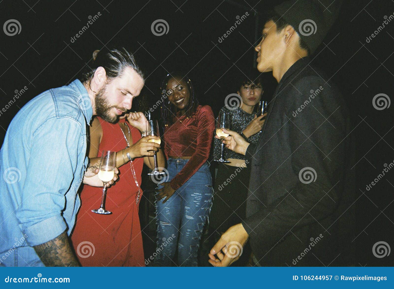 People Enjoying a Party Together Stock Image - Image of american, group ...
