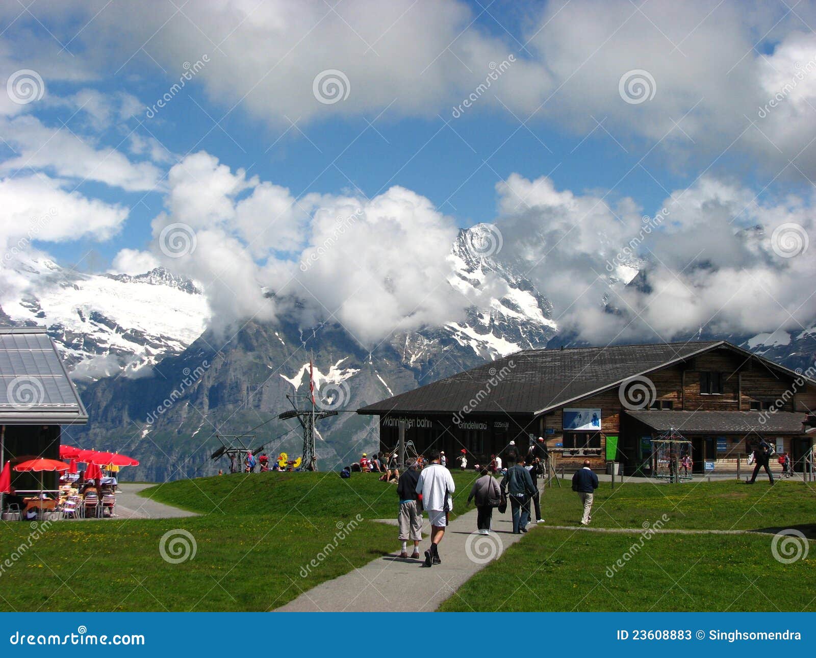 People Enjoying a Warm Sunny Day at Mannlichen Editorial Stock Photo ...