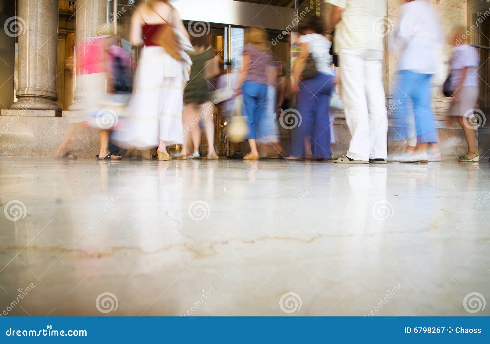 People Entering into Modern Shop Stock Image - Image of floor, casual ...