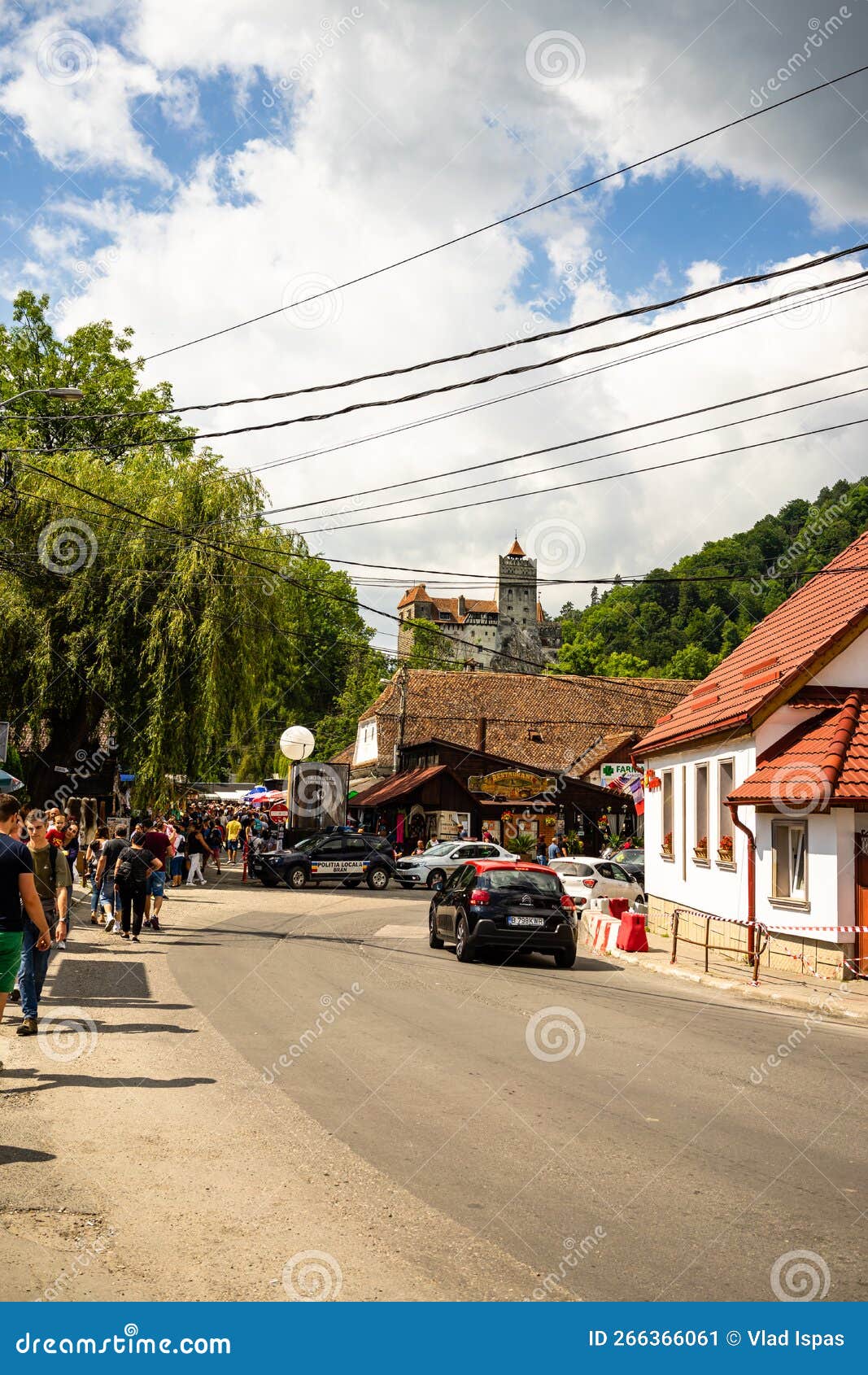 People at the Entrance of Bran Castle in Bran, Romania, 2022 Editorial ...