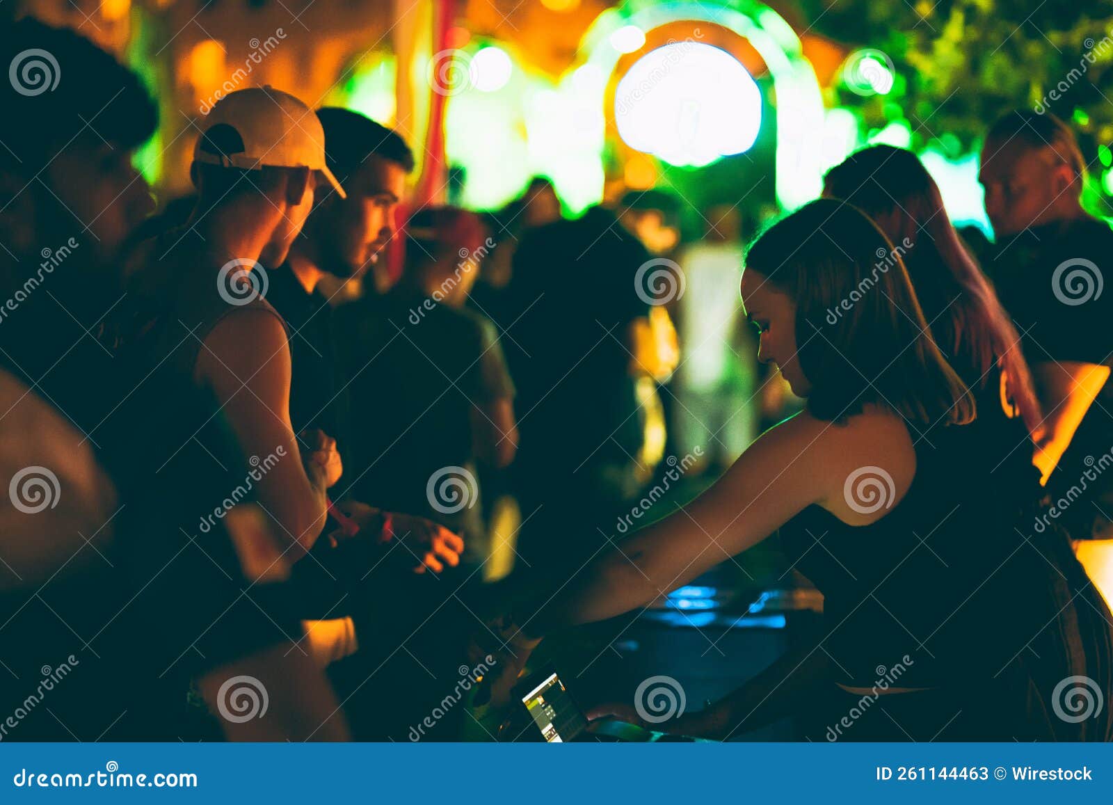 People at the Entrance of Vienna Silent Disco in Austria Editorial ...