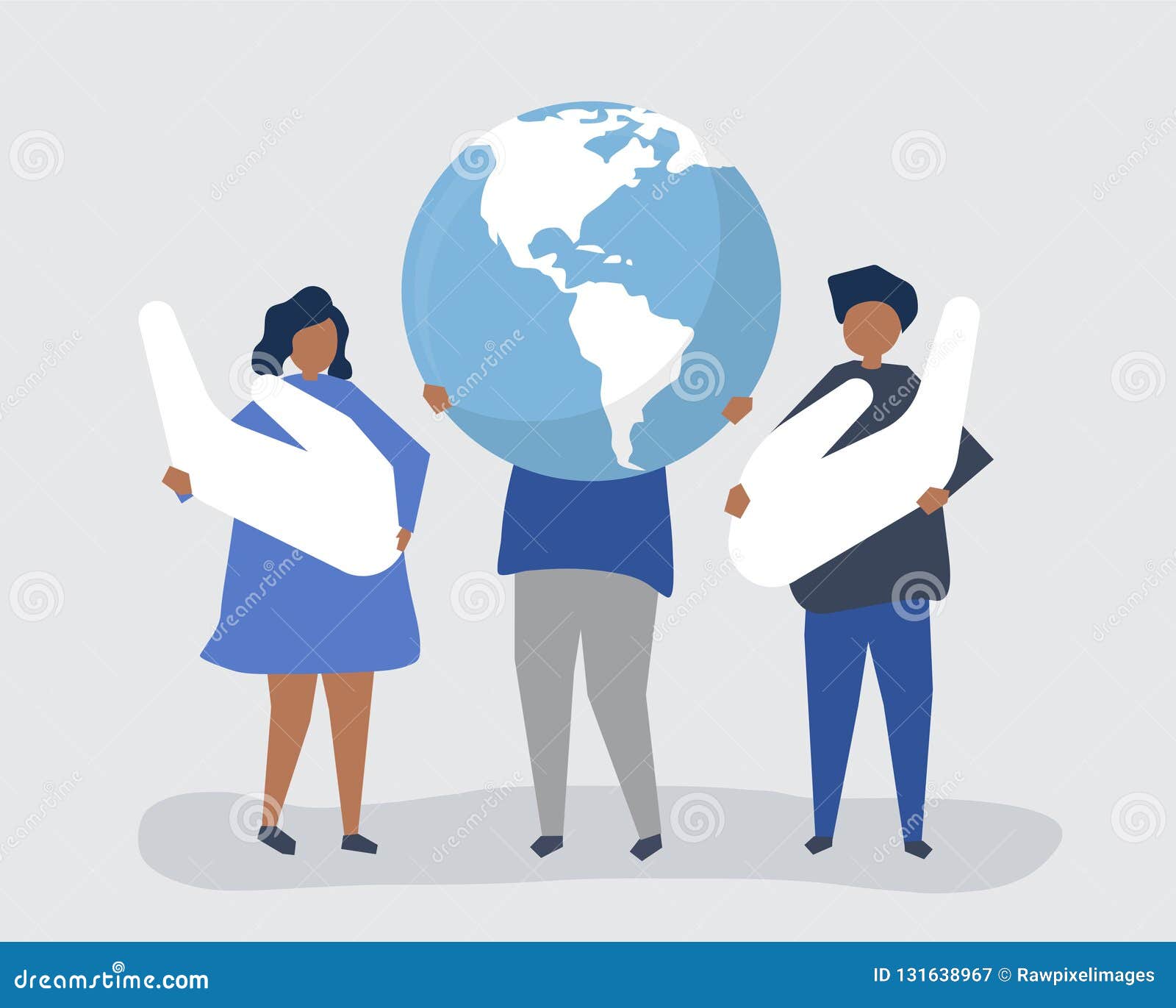 People with Environment Responsibility Concept Stock Vector ...