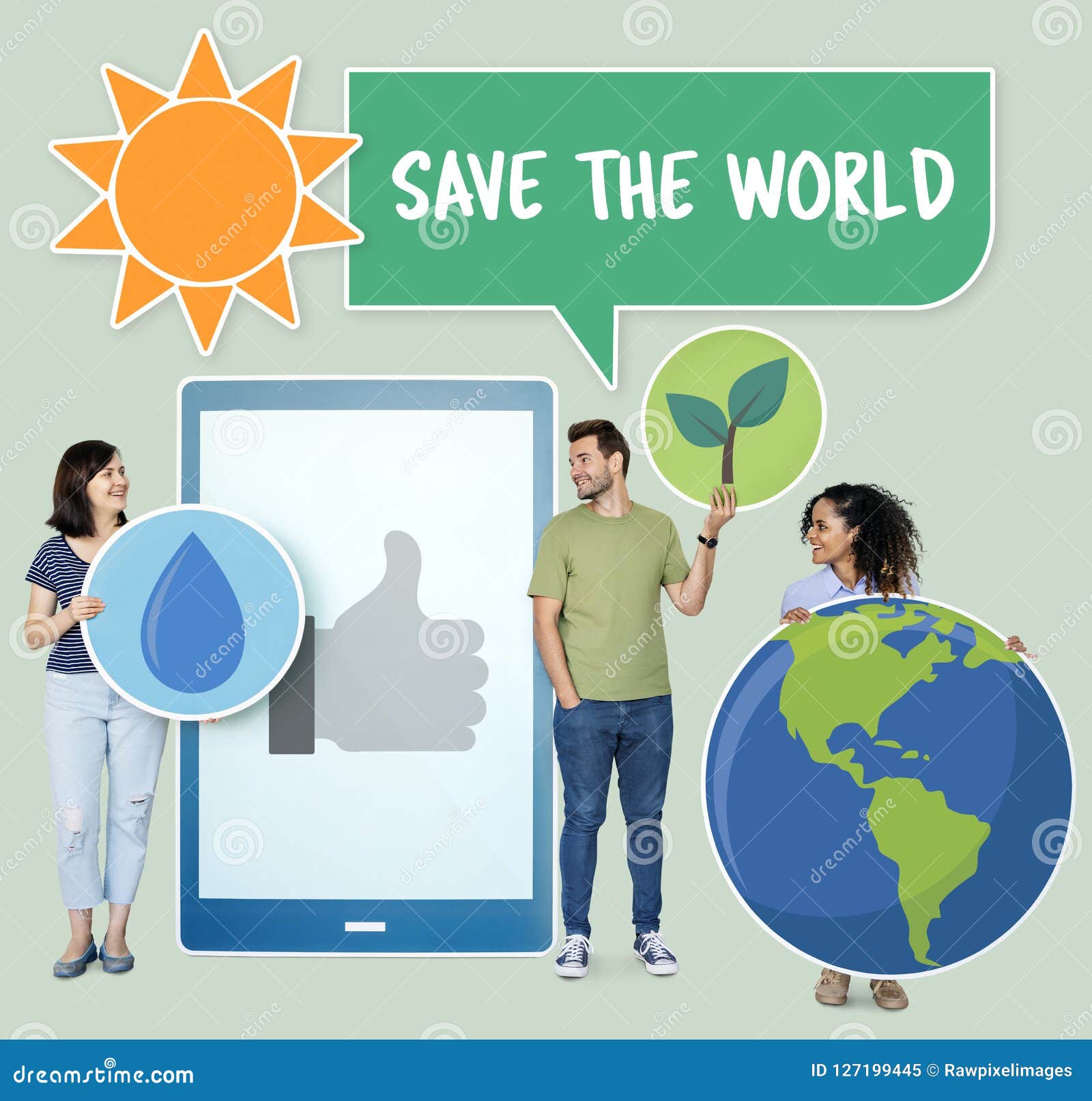 People and Environmental Conservation Icon Stock Image - Image of ...