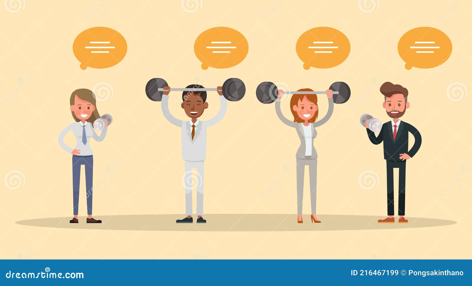 People Exercise Character Vector Design No8 Stock Vector - Illustration ...