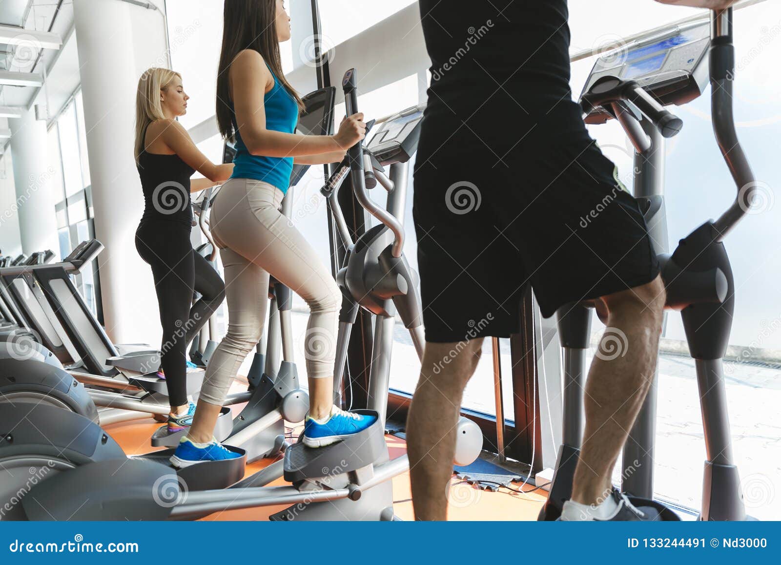 People training in gym stock image. Image of athletic - 133244491