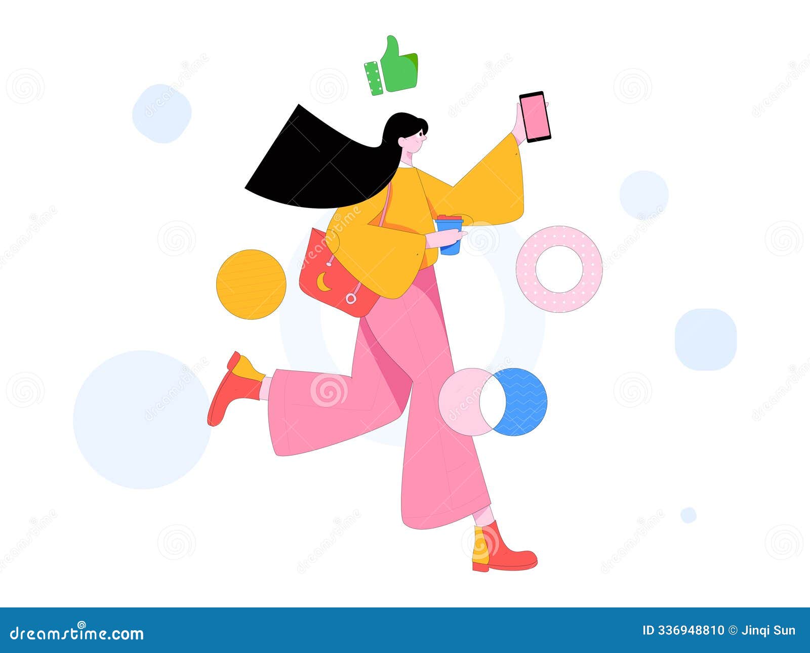 People Exercising Healthy Running Vector Internet Operation ...