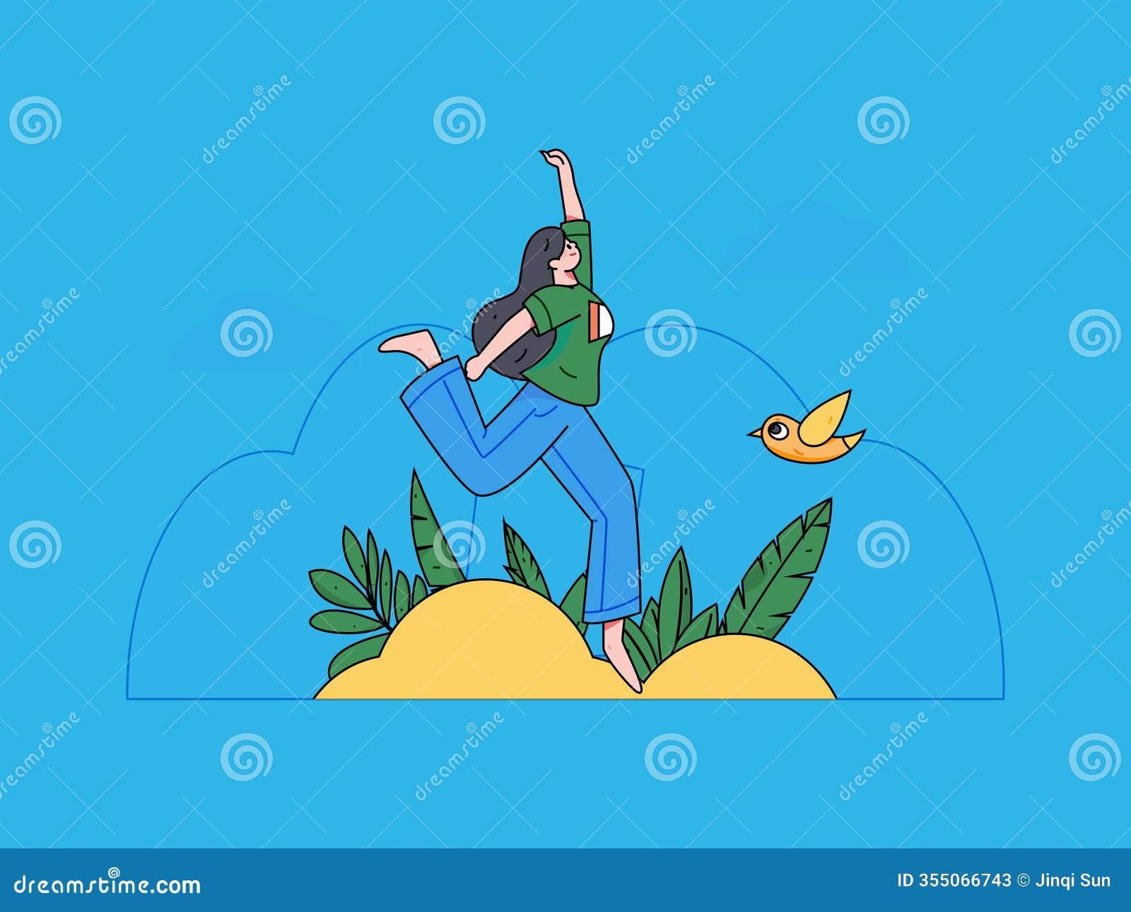 People Exercising Healthy Running Vector Internet Operation ...