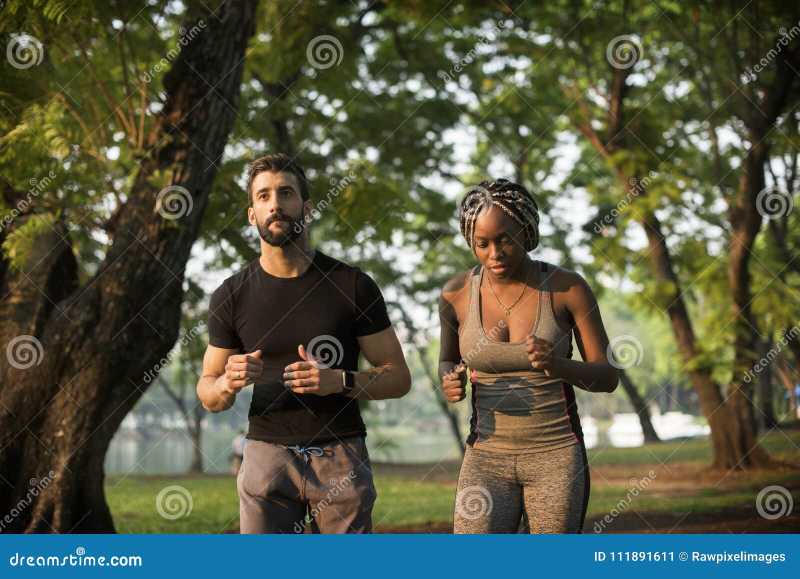 People Exercising in a Park Stock Image - Image of jogger, dreadlocks ...