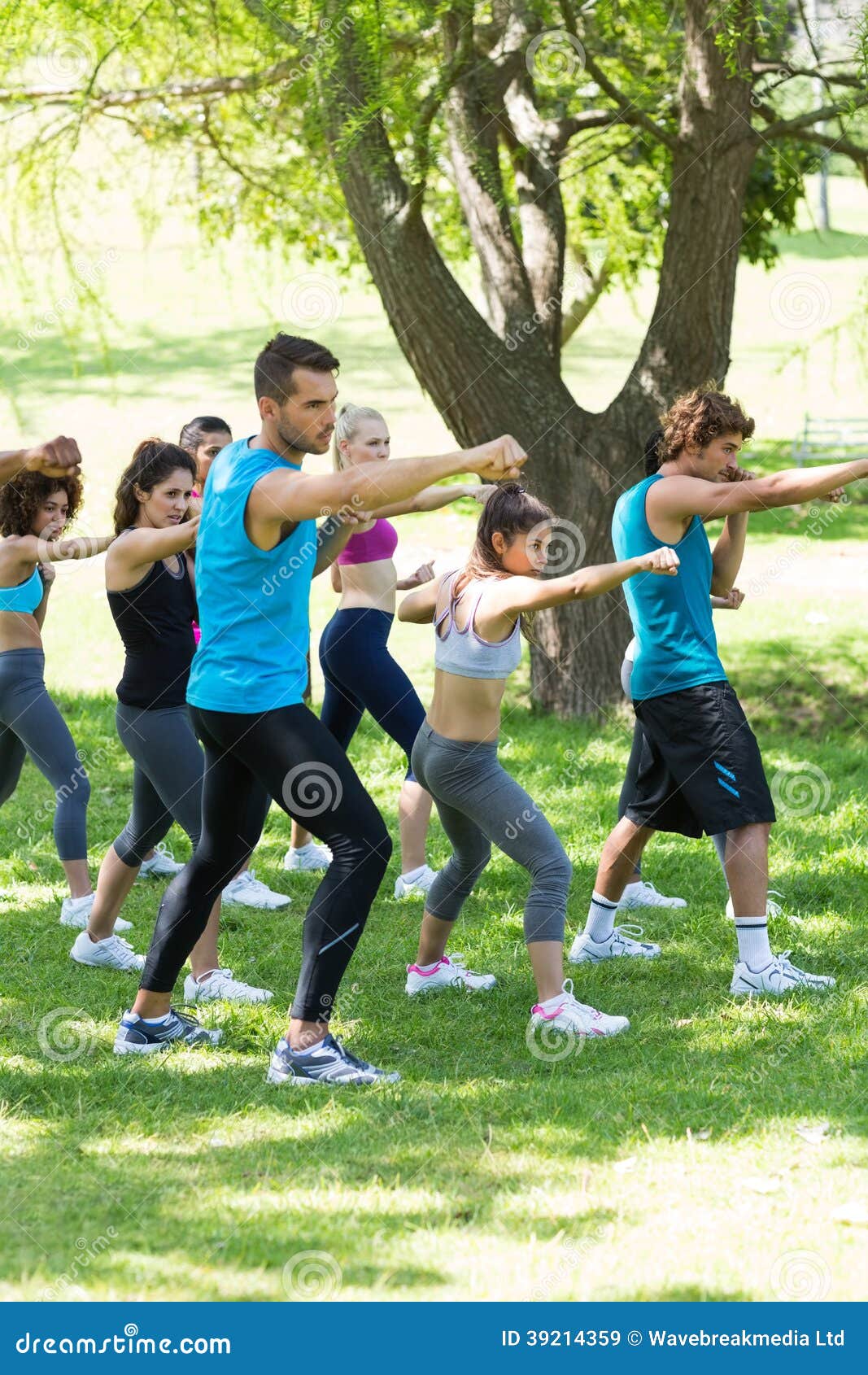 People Exercising in the Park Stock Image - Image of people, caucasian ...