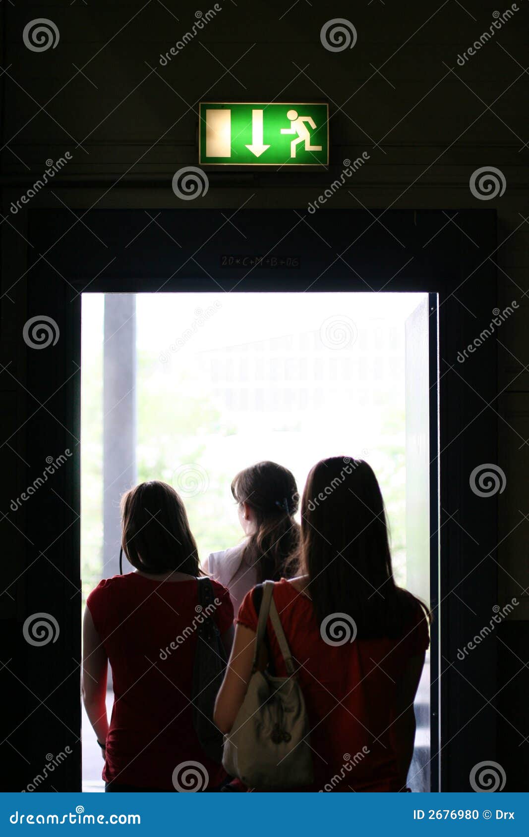People Exit The Back Door Stock Photography | CartoonDealer.com #2676980