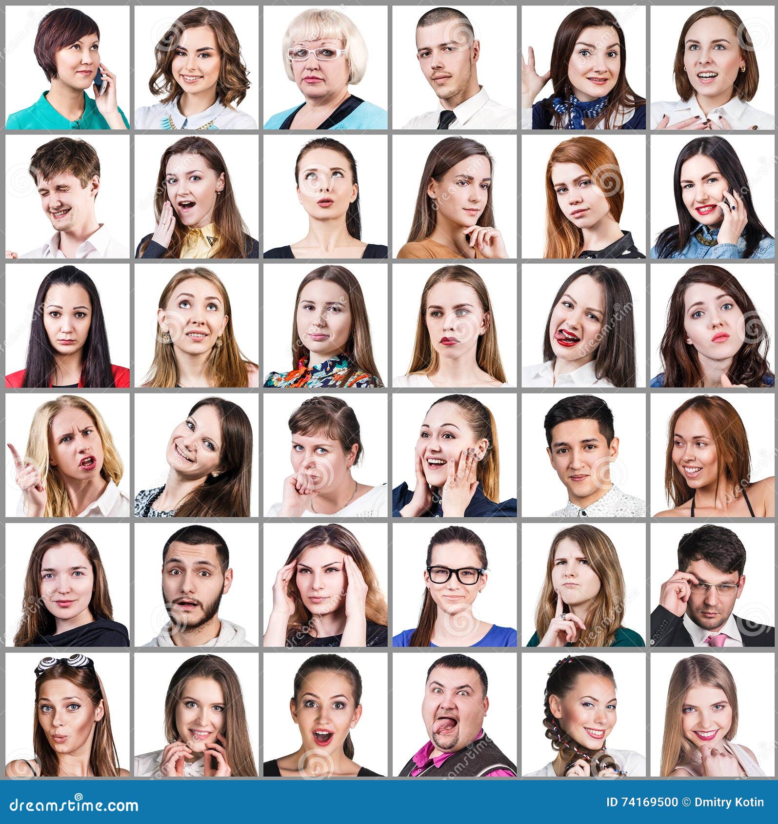 People Expressing Different Emotions Stock Photo - Image of positivity ...
