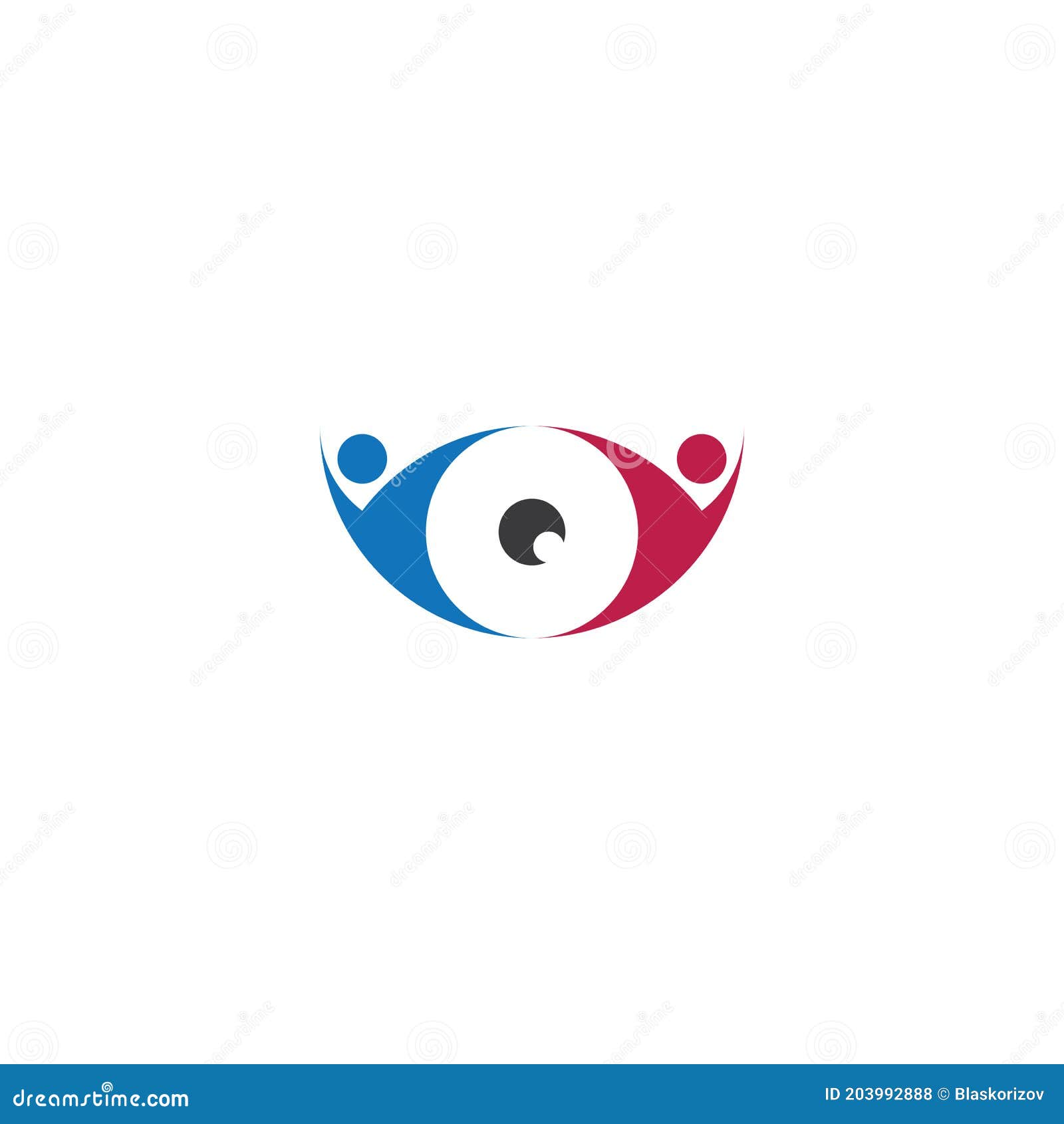 People Eye Logo Optical Shop Icon Vector Design Stock Vector ...