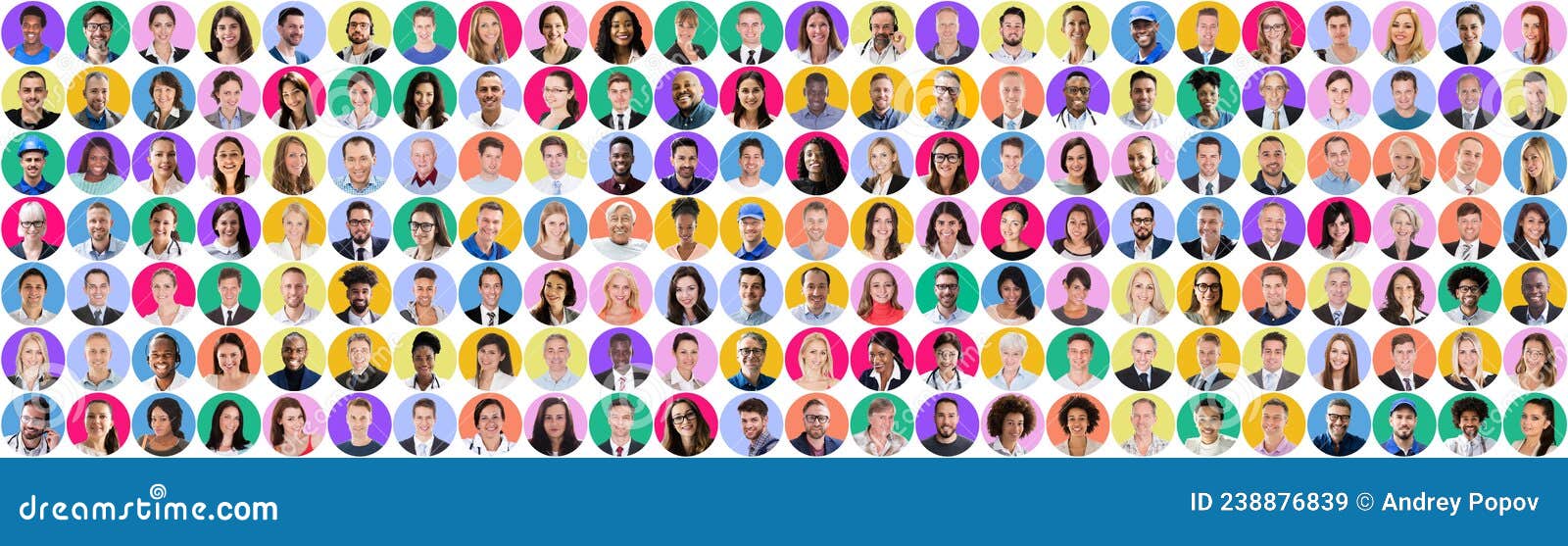 People Face Avatar Collage stock image. Image of multicolor - 238876839