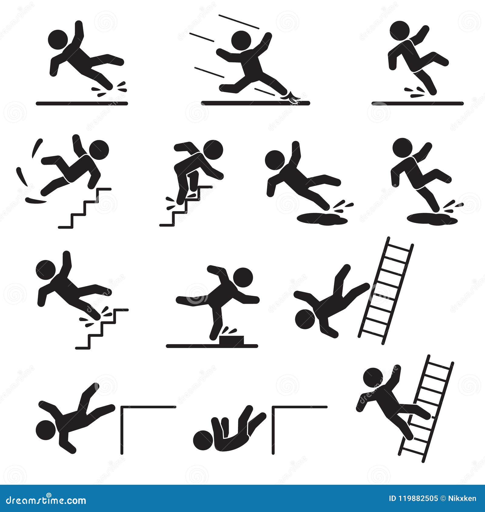 Man Slipping Icon Royalty-Free Stock Photo | CartoonDealer.com #7828719