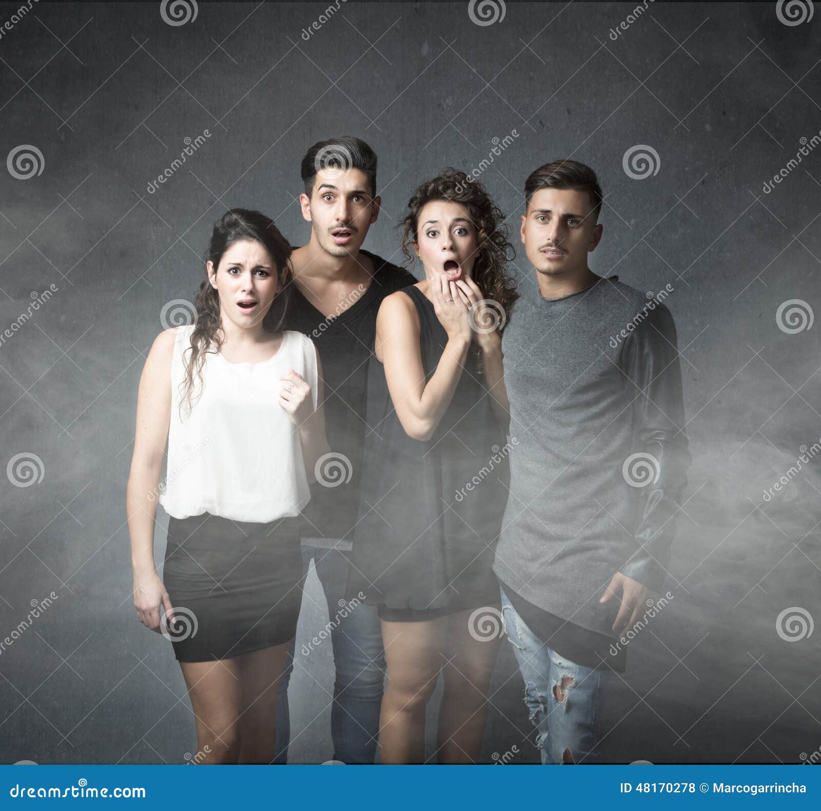 People fear stock photo. Image of faces, amazement, concept - 48170278