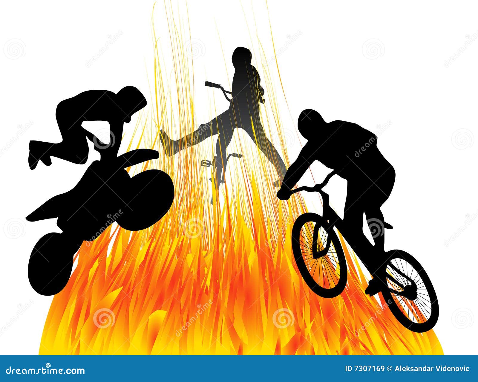 People and fire stock vector. Illustration of freedom - 7307169