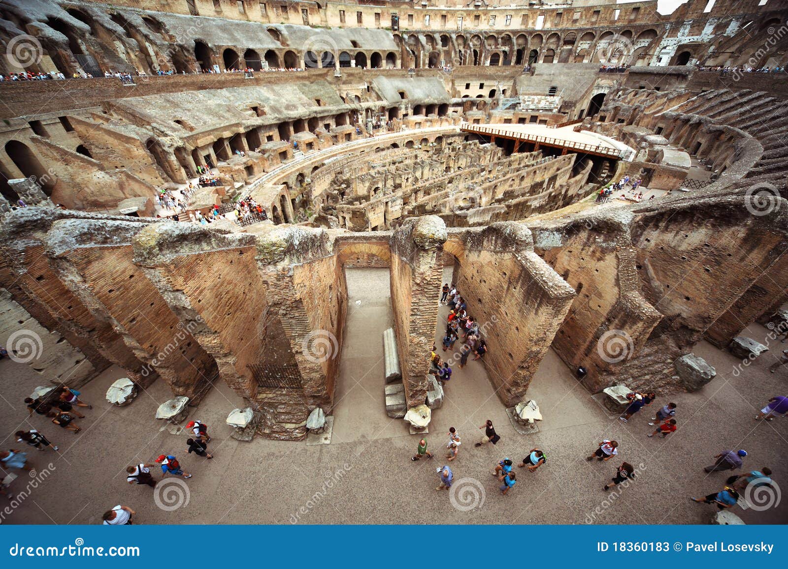 Arena Of The Coliseum, The Largest Amphitheater Of The Ancient World ...