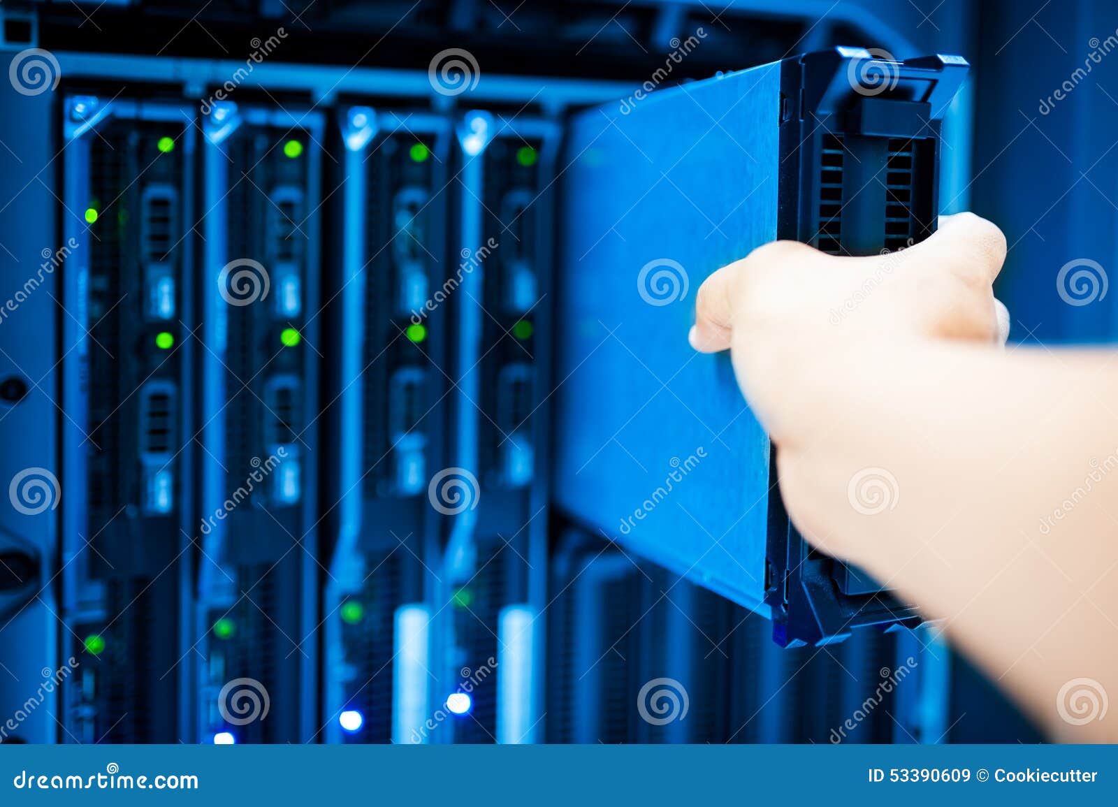 People Fix Server Network in Data Room Stock Image - Image of computing ...